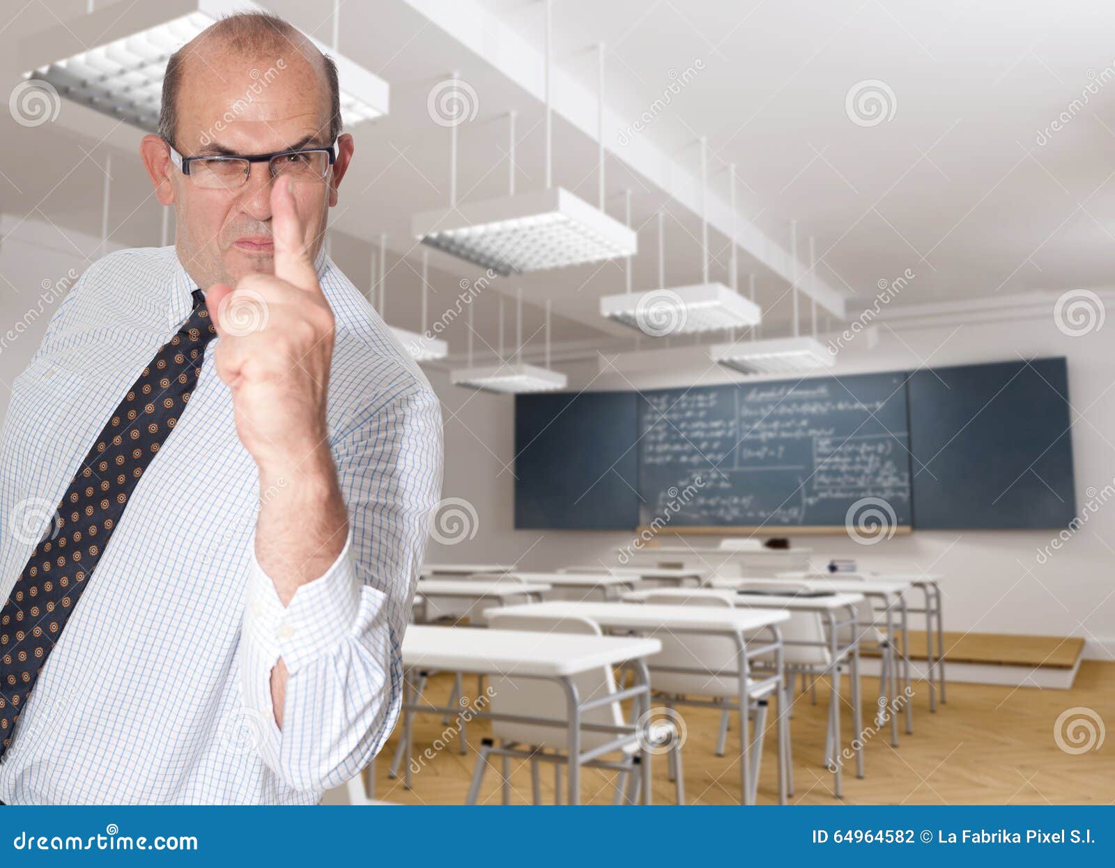 Scary teacher stock photo. Image of stressful, formulae - 64964582