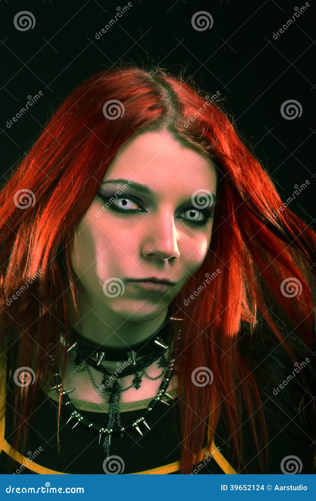 Scary vampire girl stock photo. Image of scary, dark - 39652124