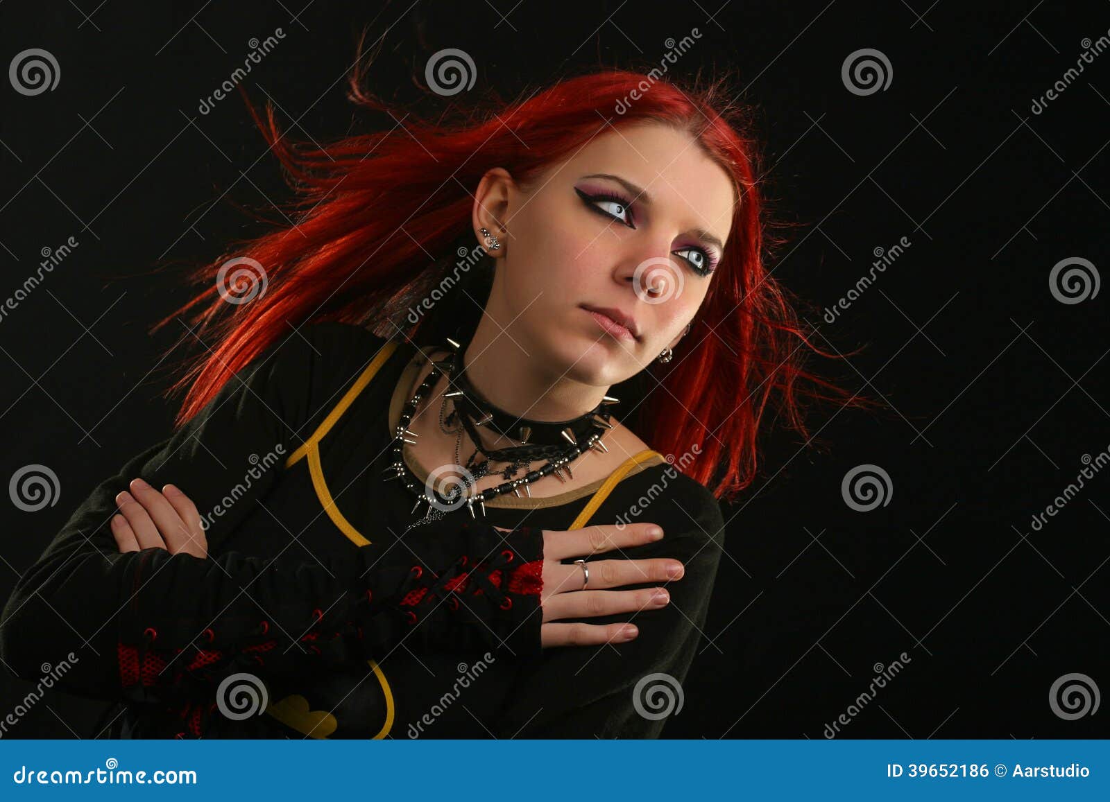 Scary vampire girl stock photo. Image of eyes, scary - 39652186