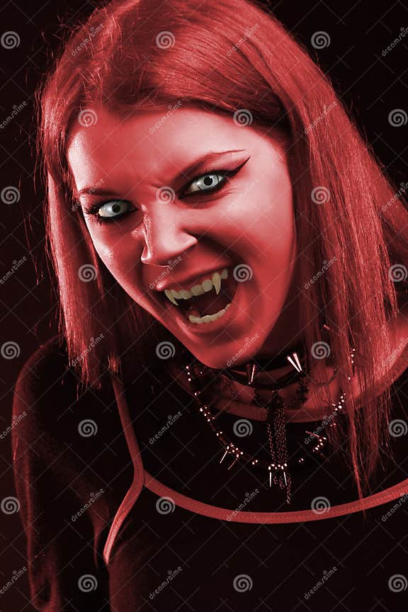 Scary vampire girl stock photo. Image of scary, lens - 39652302