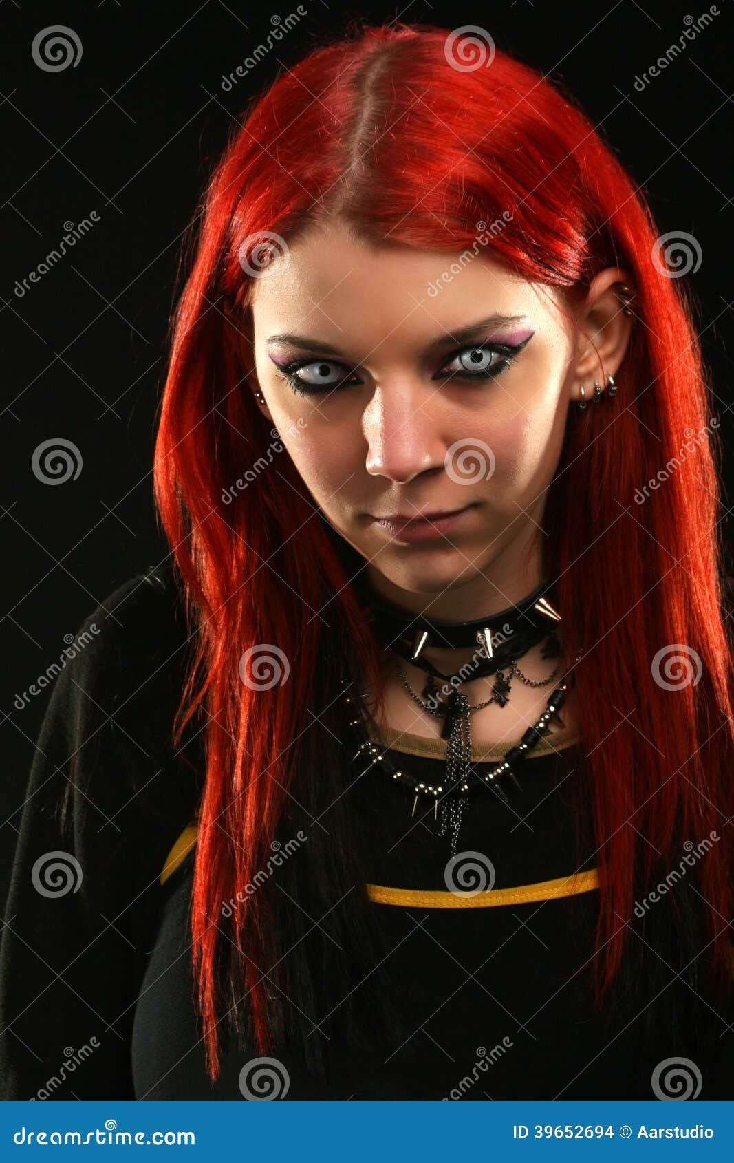 Scary Vampire Devil Biting Young Woman. Medieval Gothic Nightmare ...