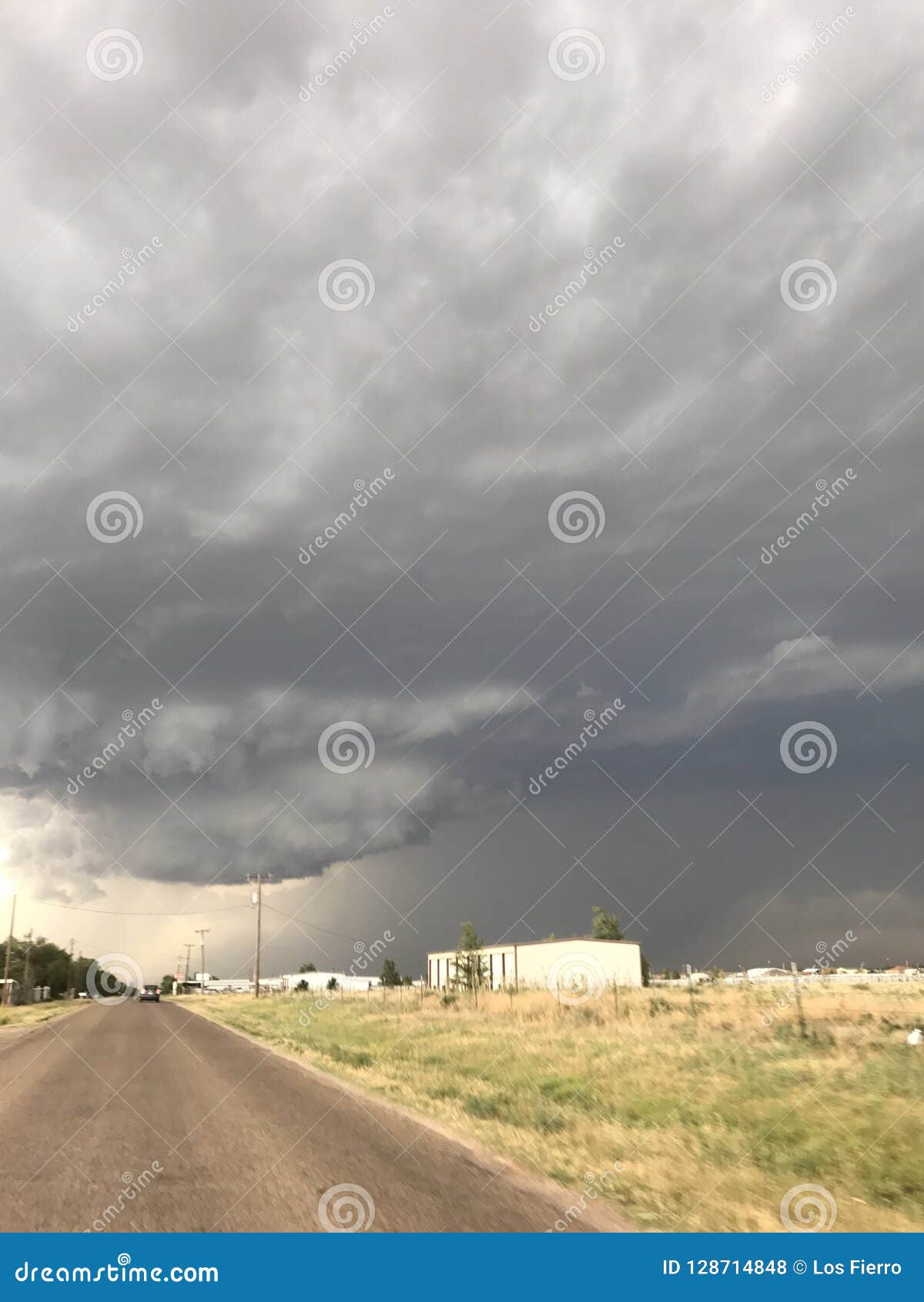 Scary weather stock photo. Image of thunder, lightning - 128714848