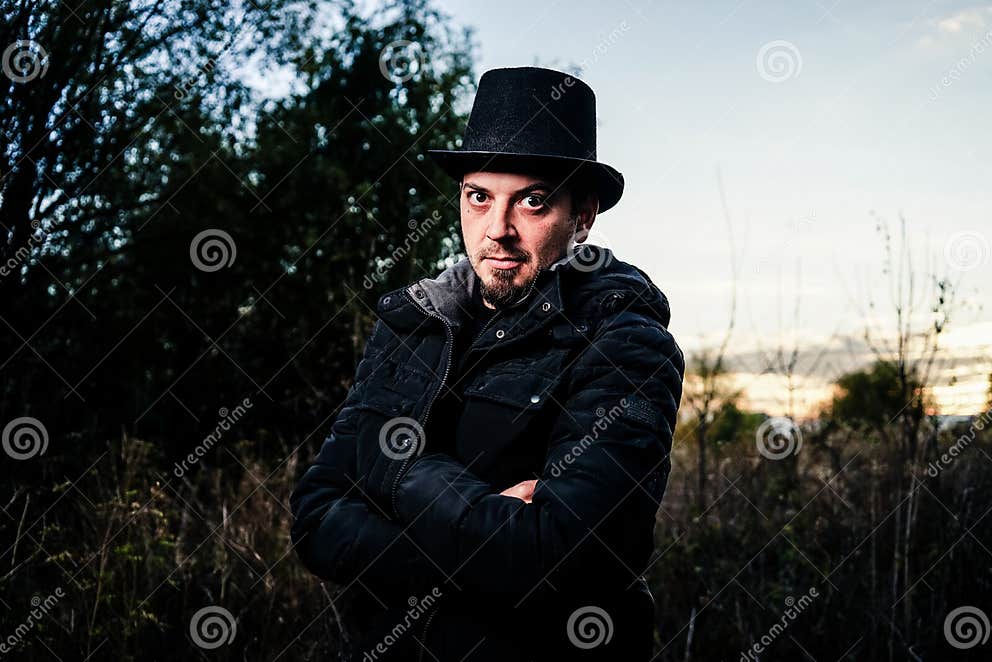 Scary weird man stock photo. Image of upset, angry, fearless - 103414352