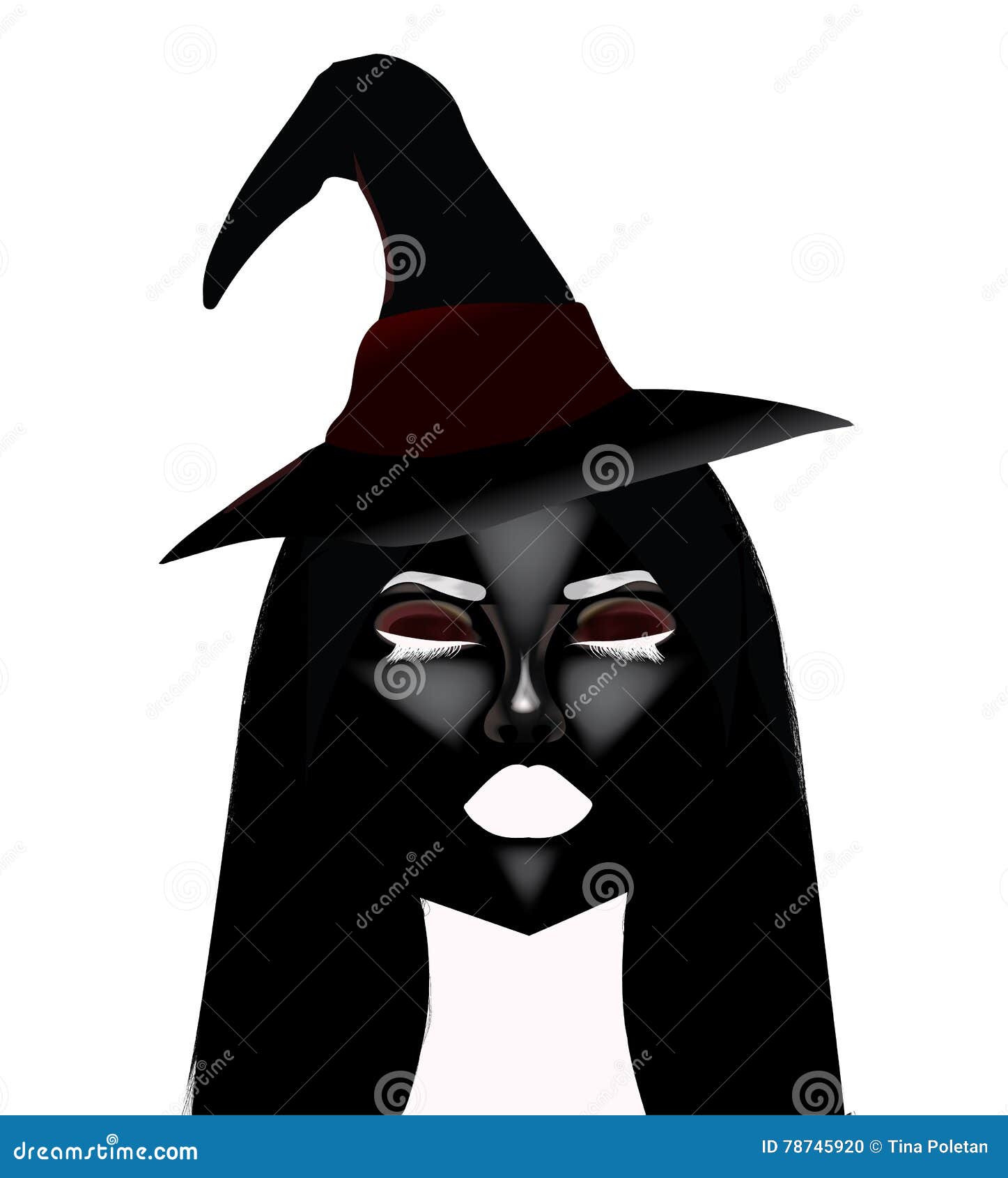 Scary witch stock illustration. Illustration of culture - 78745920