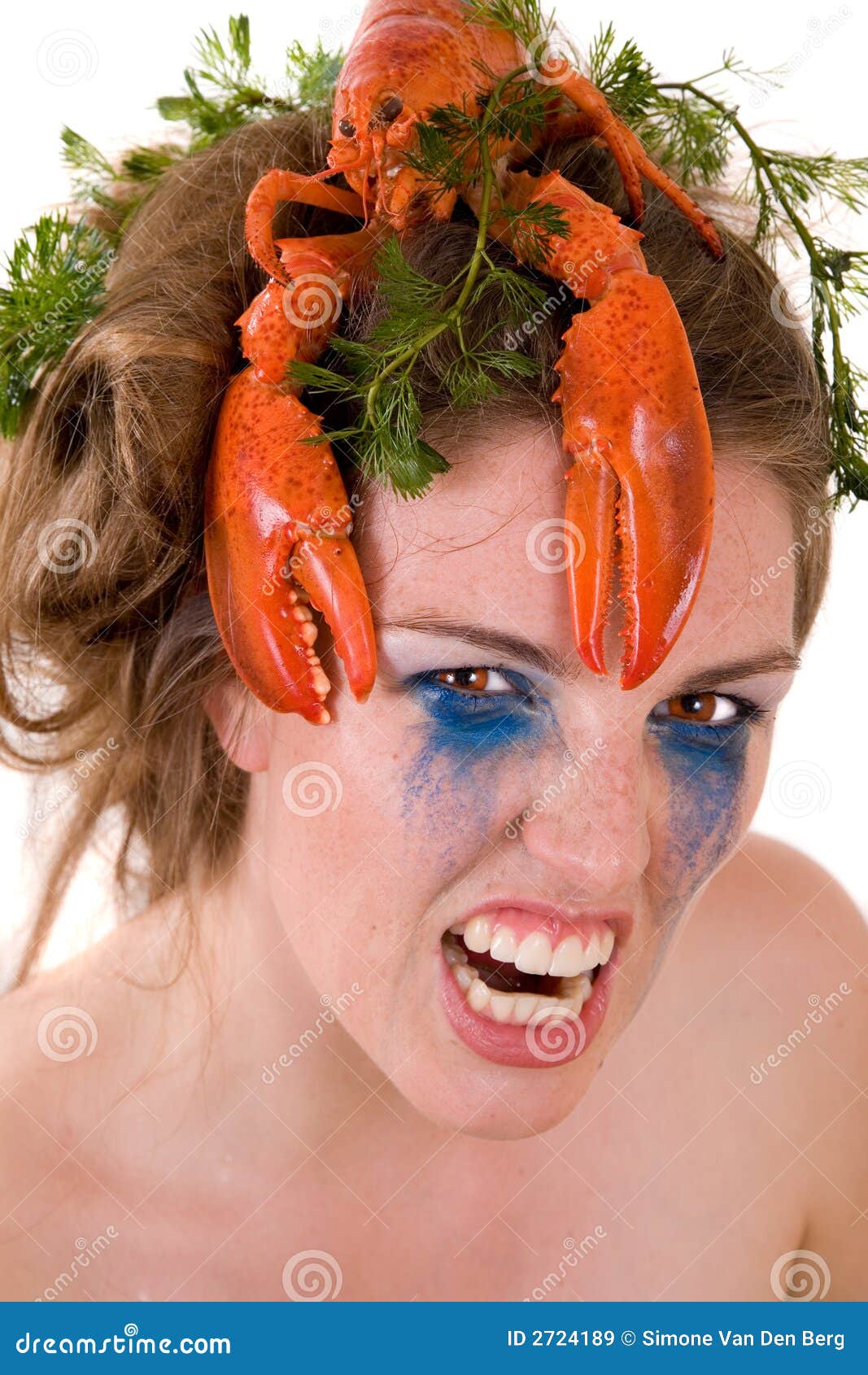 Scary woman stock image. Image of people, blond, female - 2724189