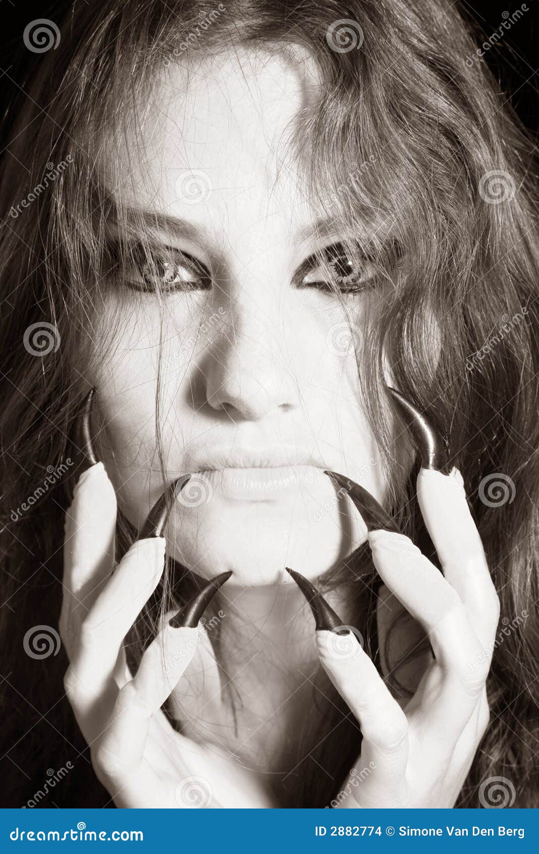 Scary woman stock photo. Image of feminine, dangerous - 2882774