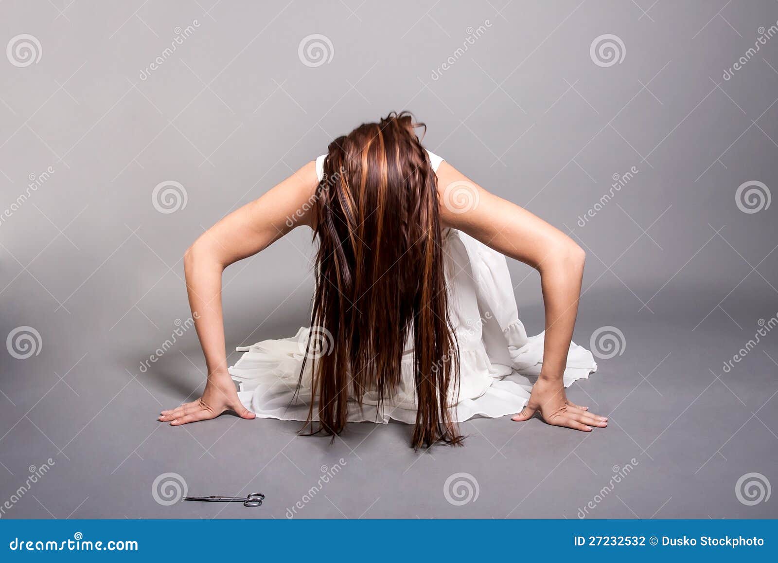 Scary woman possessed stock photo. Image of devil, doorway - 27232532