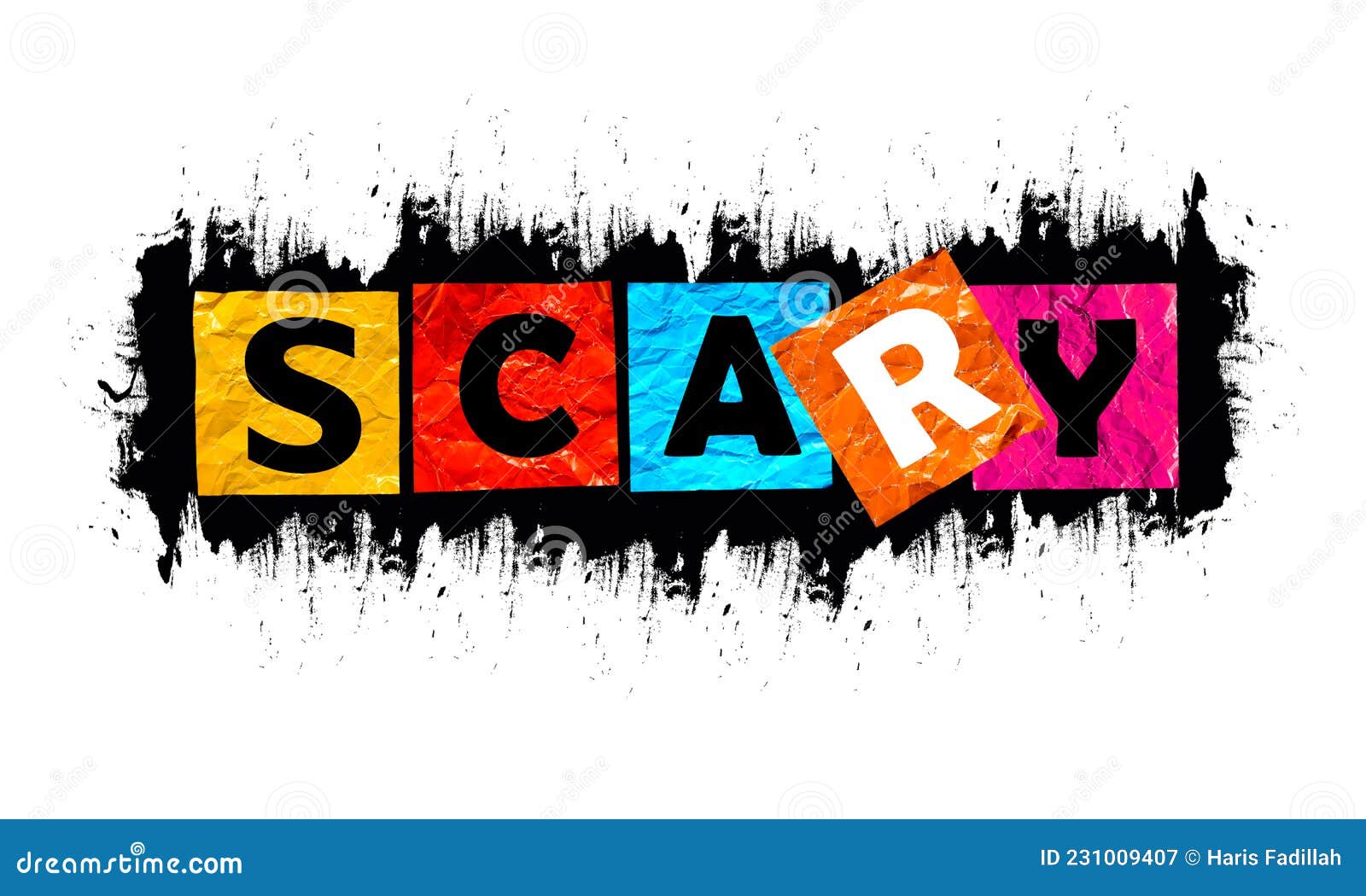 SCARY stock illustration. Illustration of basic, issue - 231009407