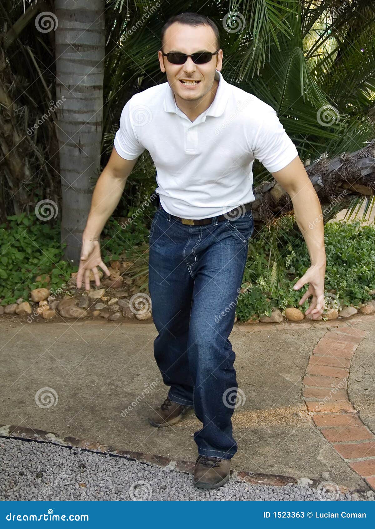 Scary young man stock image. Image of beat, caucasian - 1523363