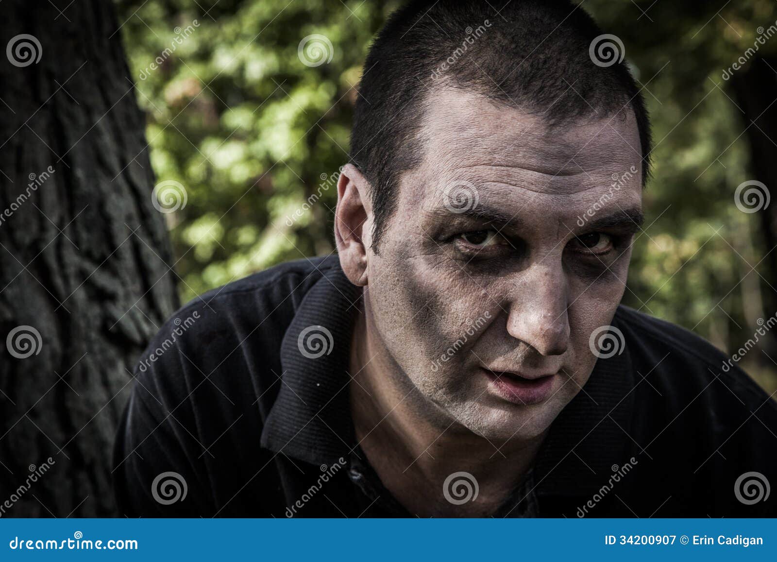 Scary Zombie Man stock image. Image of male, holiday - 34200907