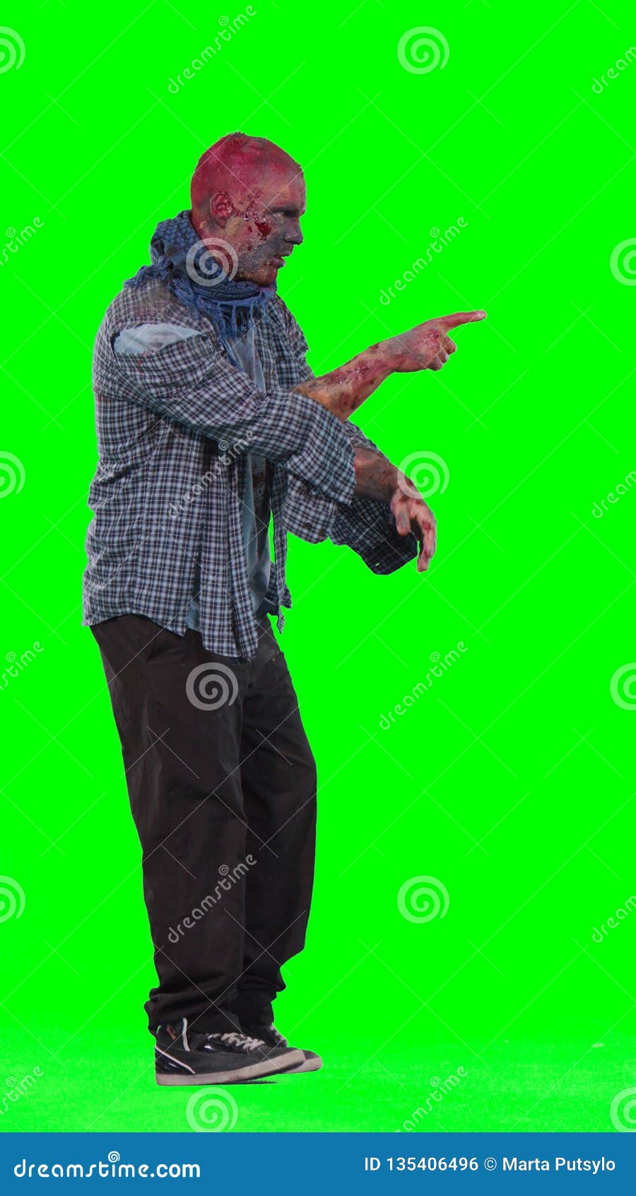 Scary Zombie Points at Upper Right Corner Finger Stock Photo - Image of ... Scary Zombie Points at Upper Right Corner Finger Stock Photo - Image of ...