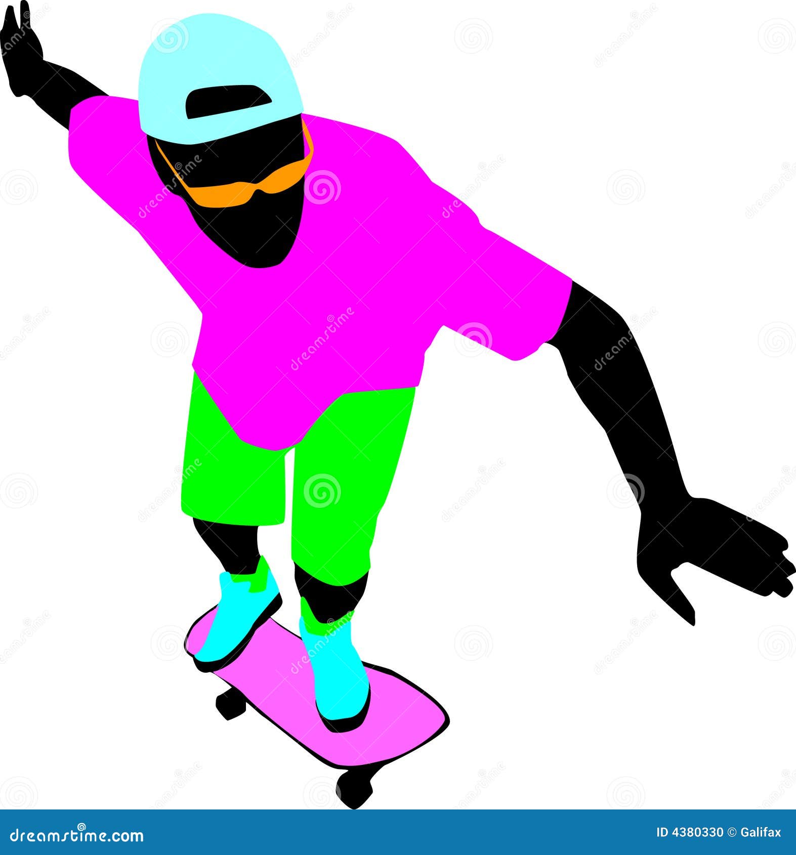 Scater 2 stock vector. Illustration of silhouette, sport - 4380330