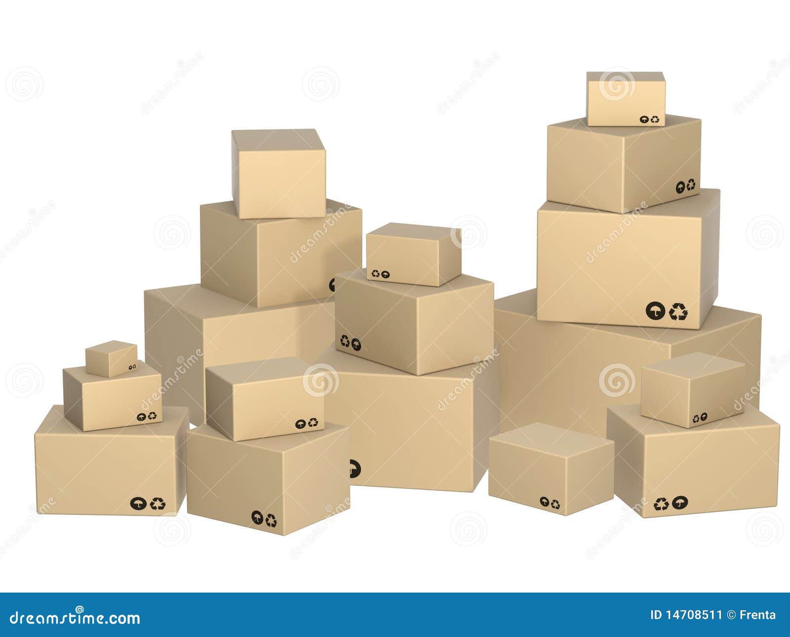 Scatole di cartone illustrazione di stock. Illustrazione di merci ...