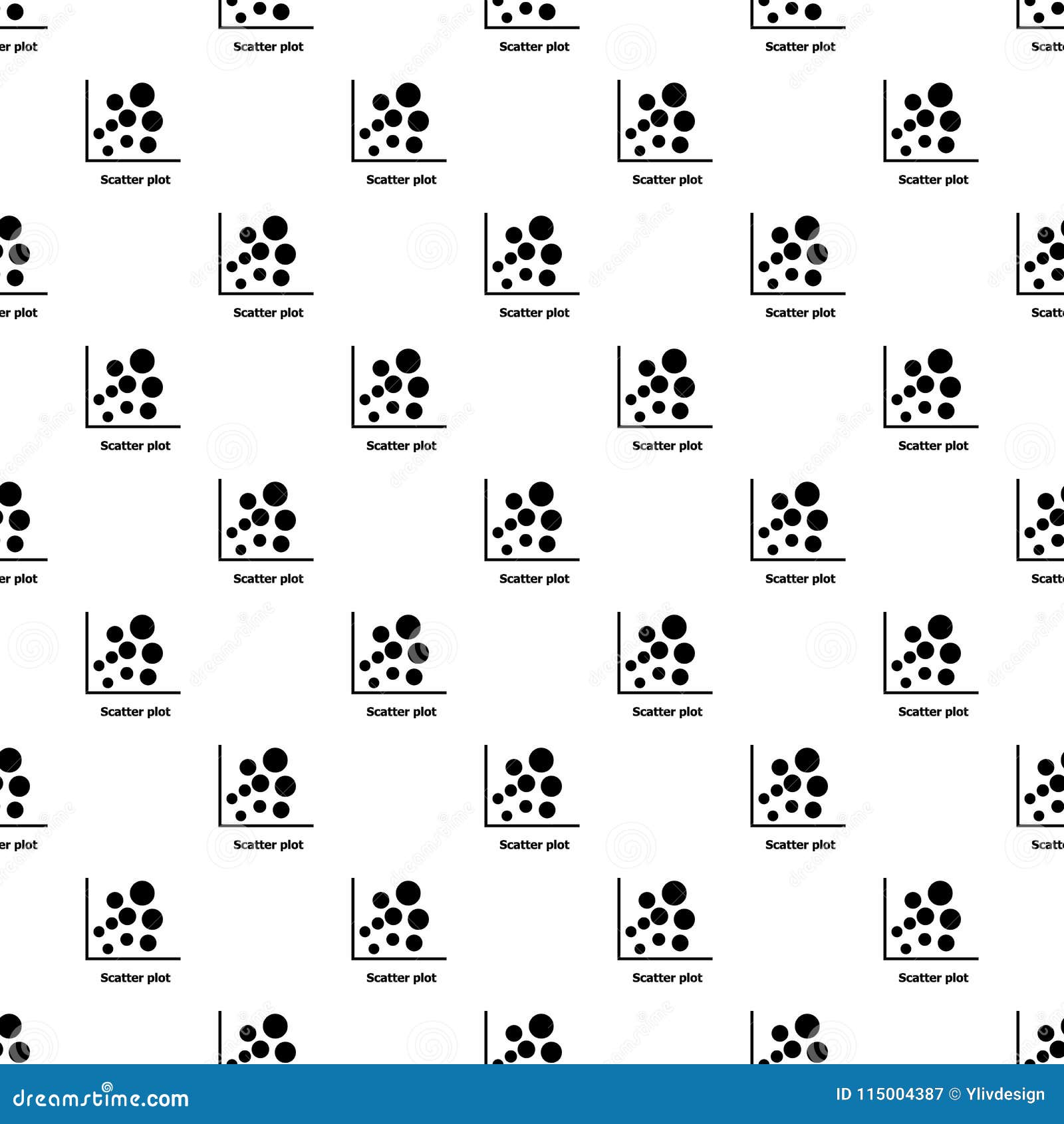 Scatter Plot Pattern Vector Seamless Stock Vector - Illustration of ...