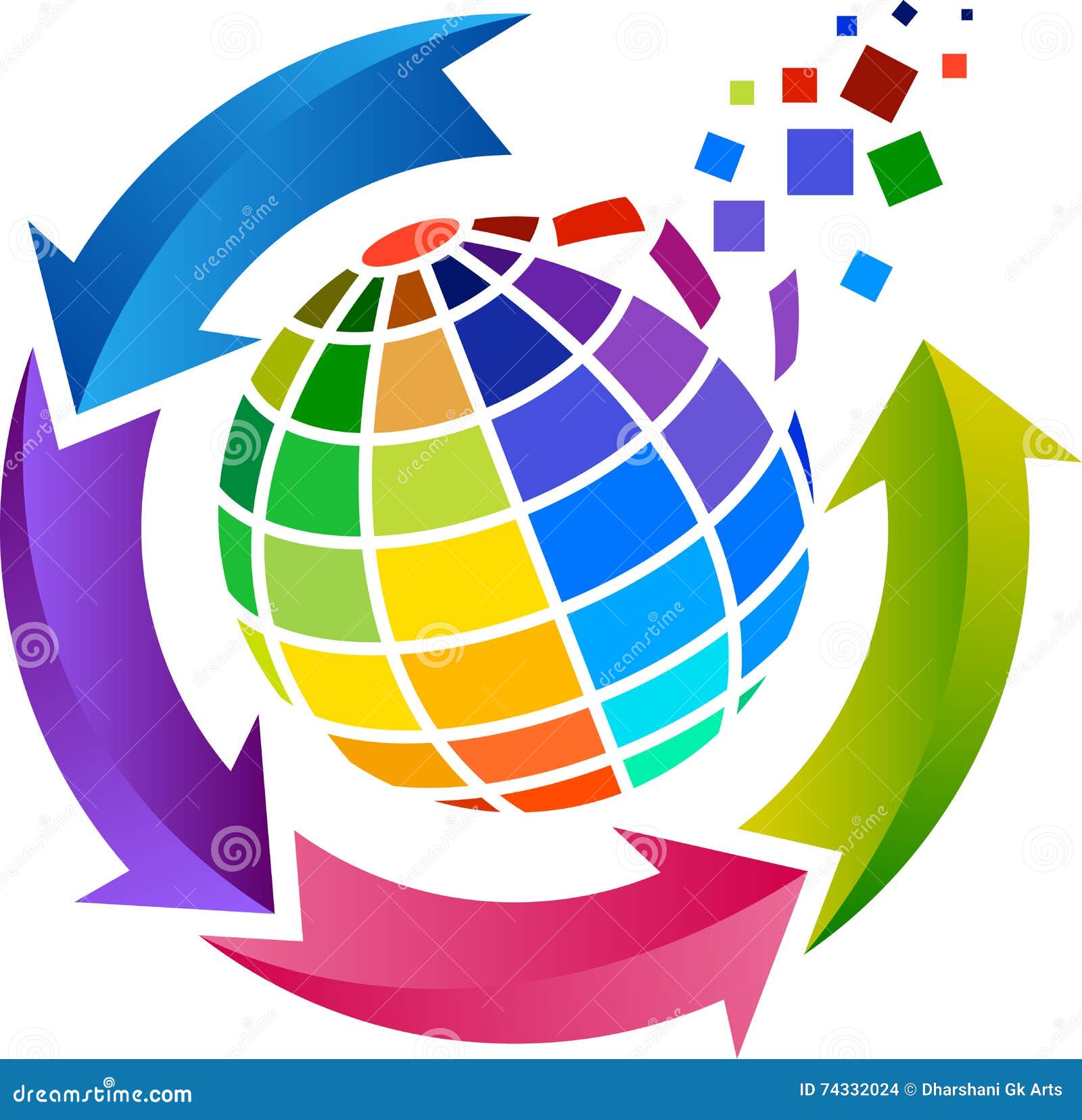 Scatter world design stock vector. Illustration of arrow - 74332024