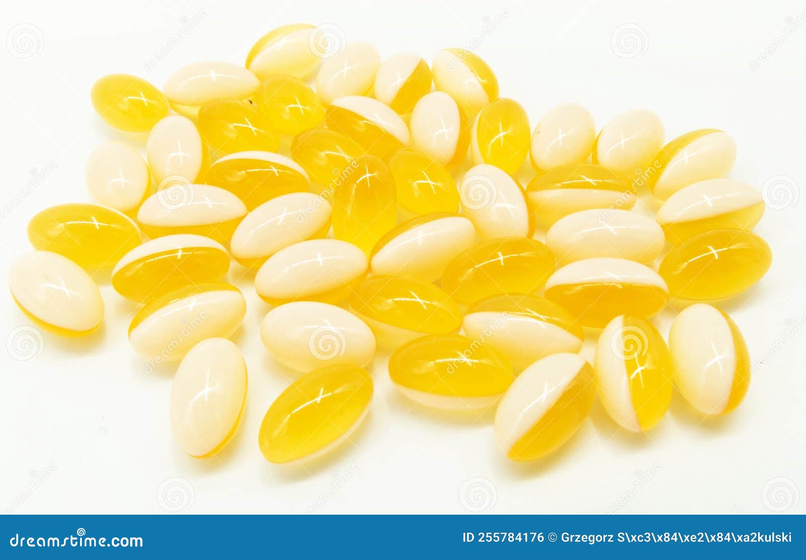 Scattered capsules drugs stock photo. Image of medicine - 255784176