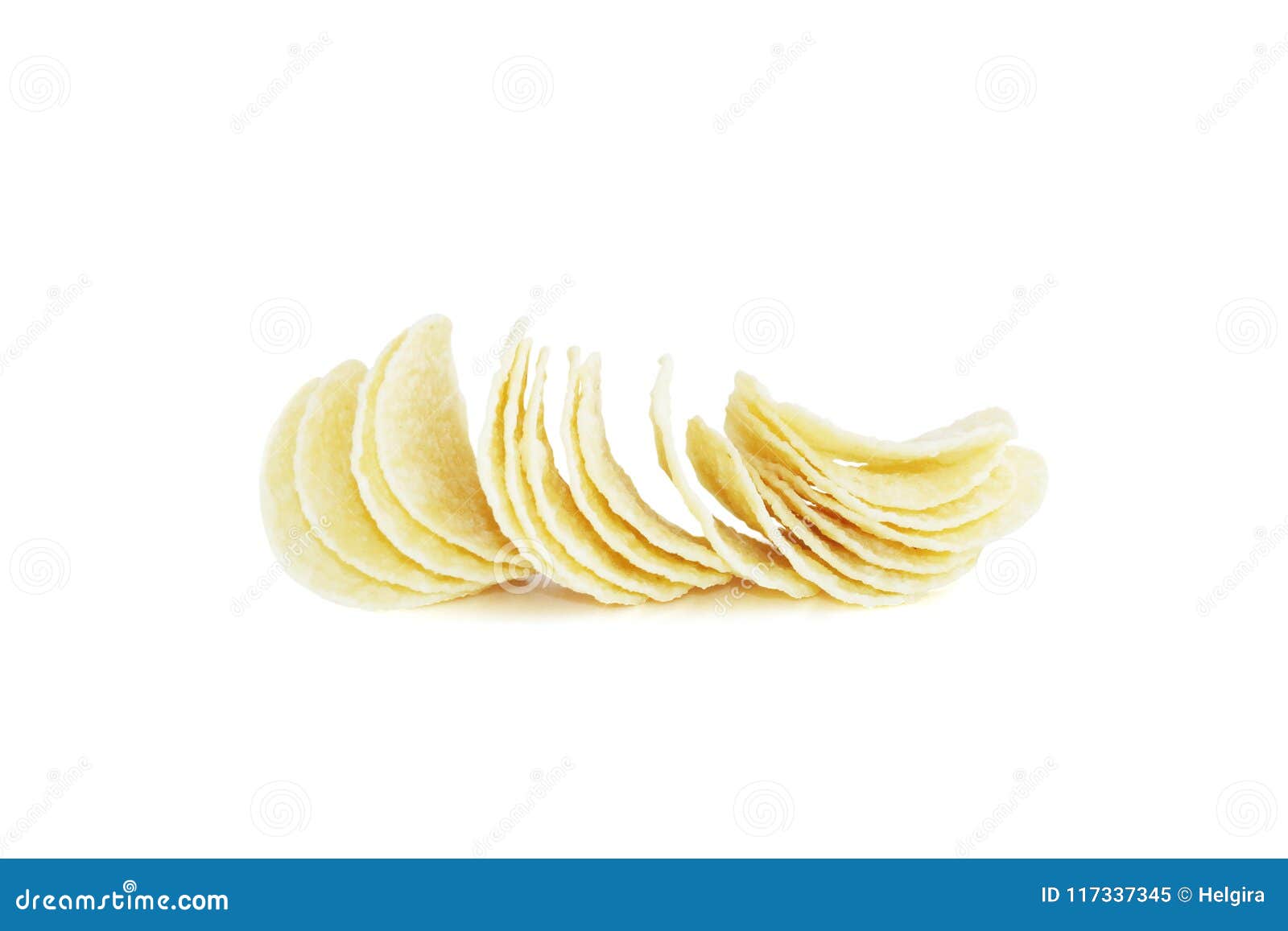 Scattered Chips on White Background Stock Image - Image of fries, fried ...