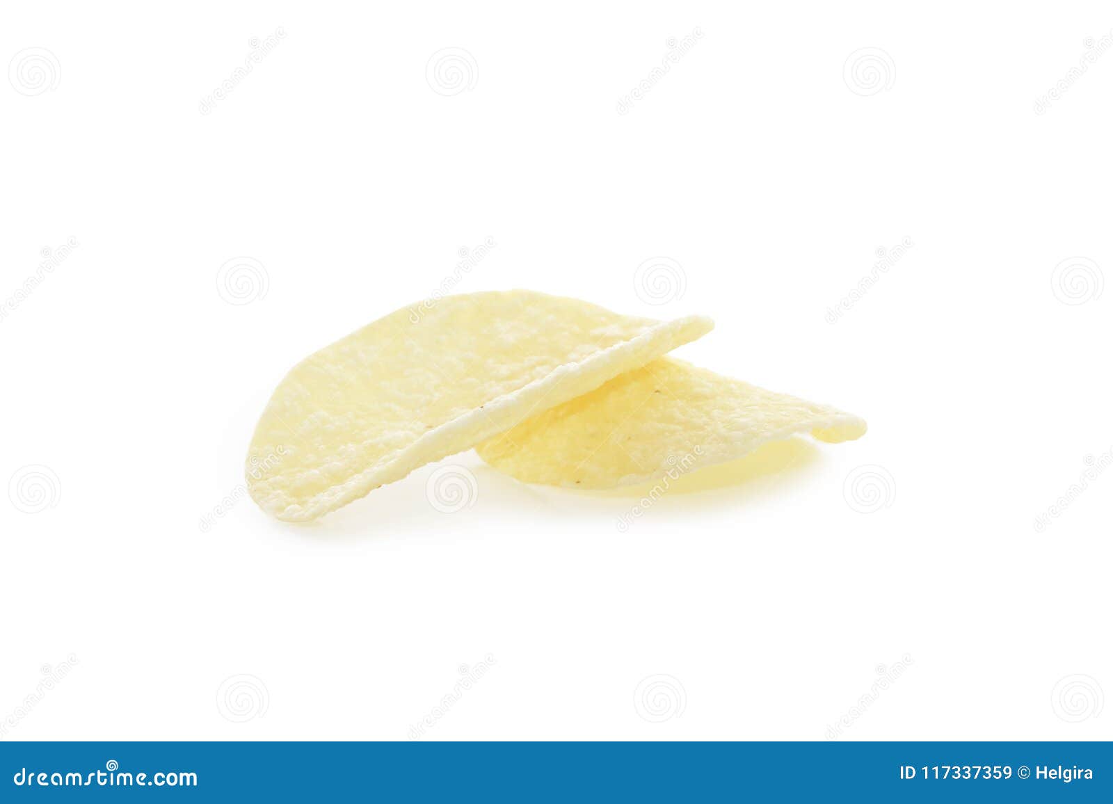 Scattered Chips on White Background Stock Image - Image of fries ...