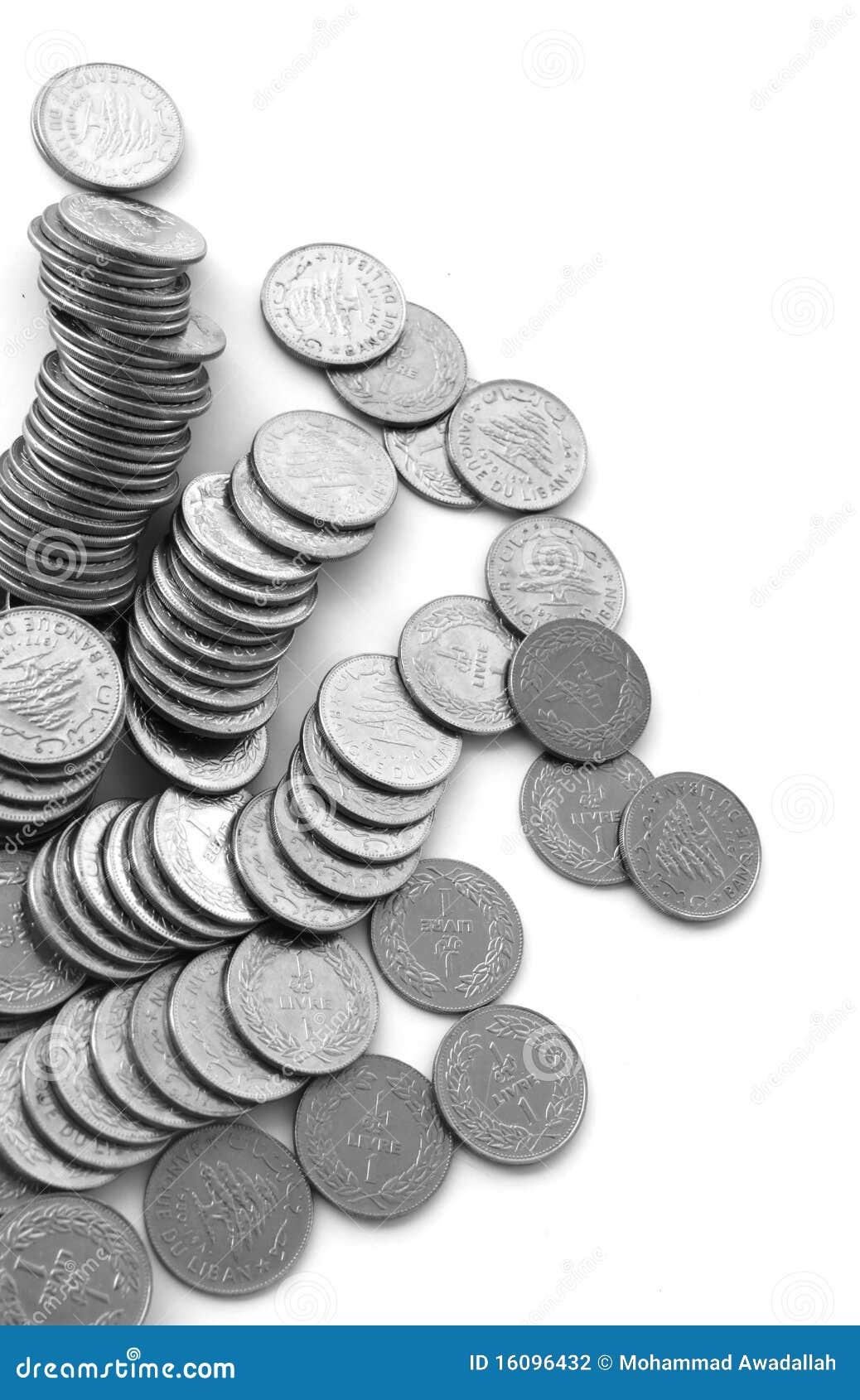 Scattered Coins stock photo. Image of copper, saving - 16096432