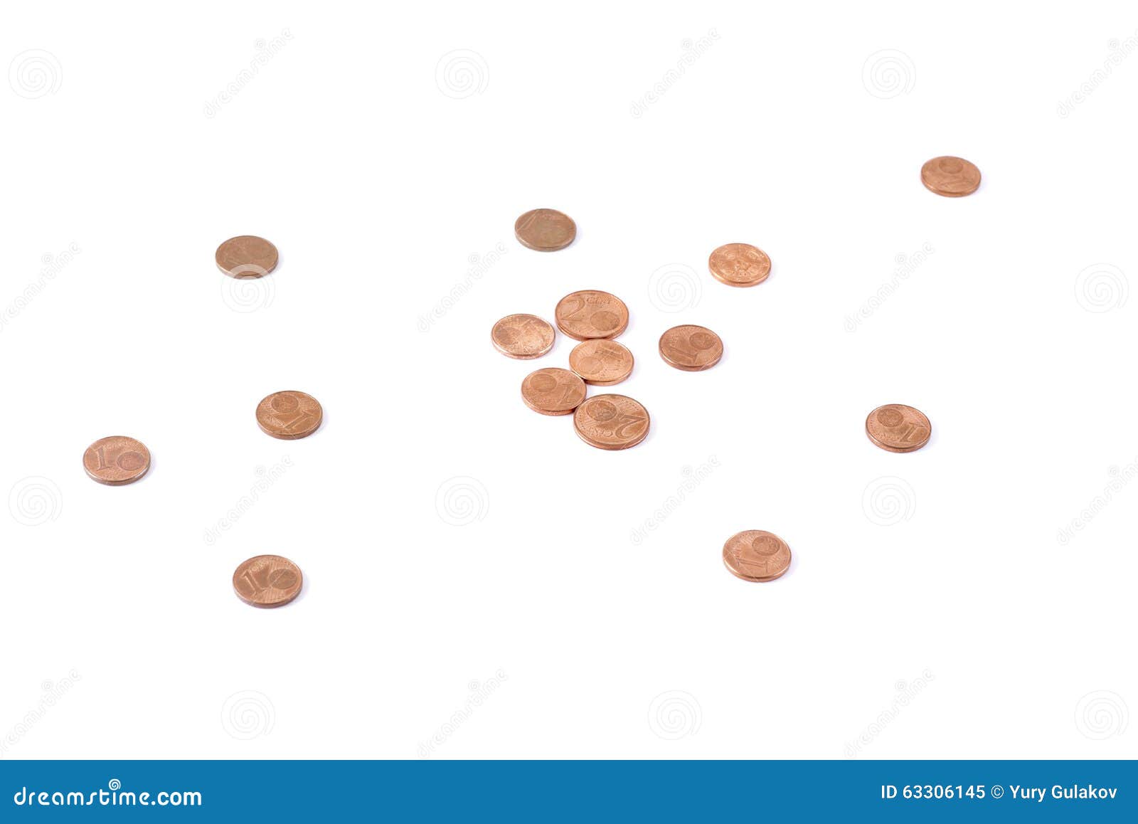Scattered coins stock image. Image of concept, euro, change - 63306145