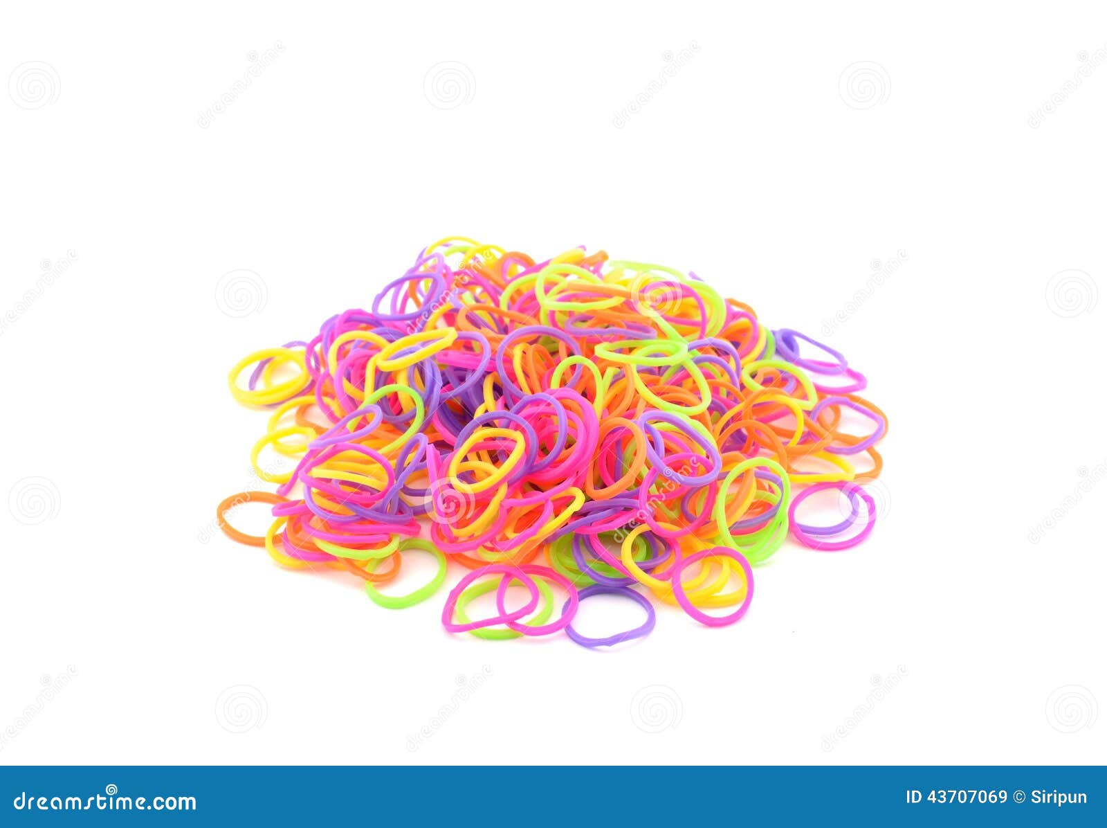 Scattered Colorful Loom Bands Stock Image - Image of loom, mixed: 43707069