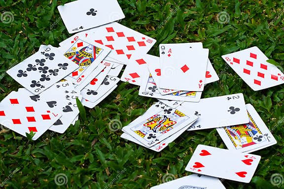 Scattered Deck of Cards stock photo. Image of diamonds - 8553240