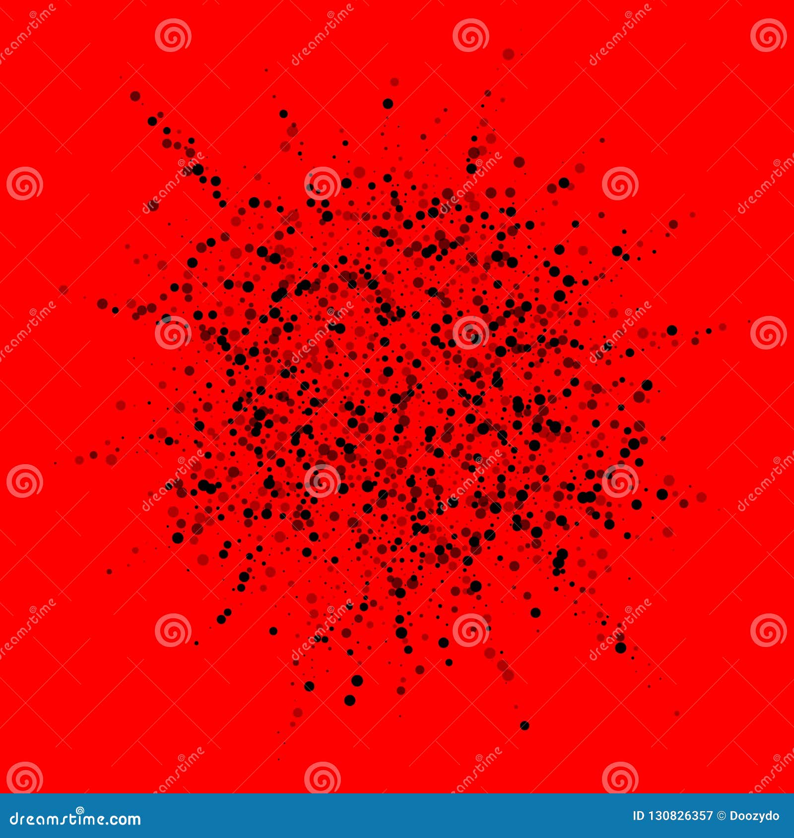 Scattered Dense Balck Dots. Dark Points Dispersion on Stock ...