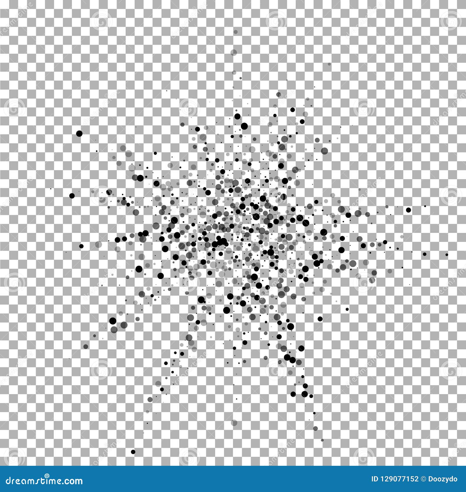 Scattered Dense Balck Dots. Dark Points Dispersion Stock Vector ...