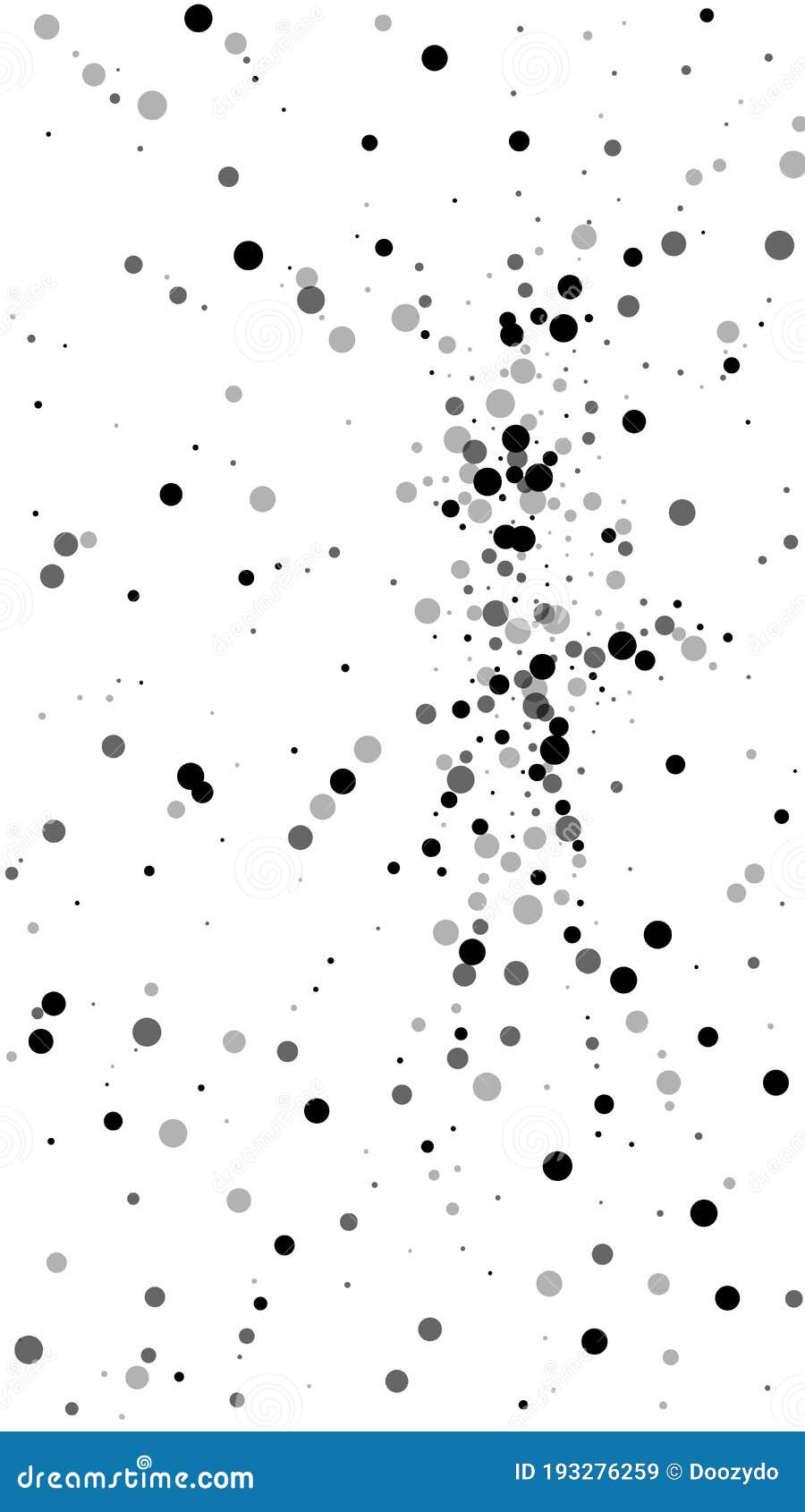 Scattered Dense Balck Dots. Dark Points Dispersion Stock Vector ...