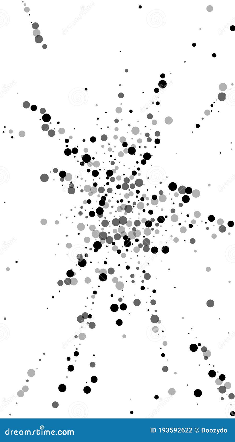 Scattered Dense Balck Dots. Dark Points Dispersion Stock Vector ...