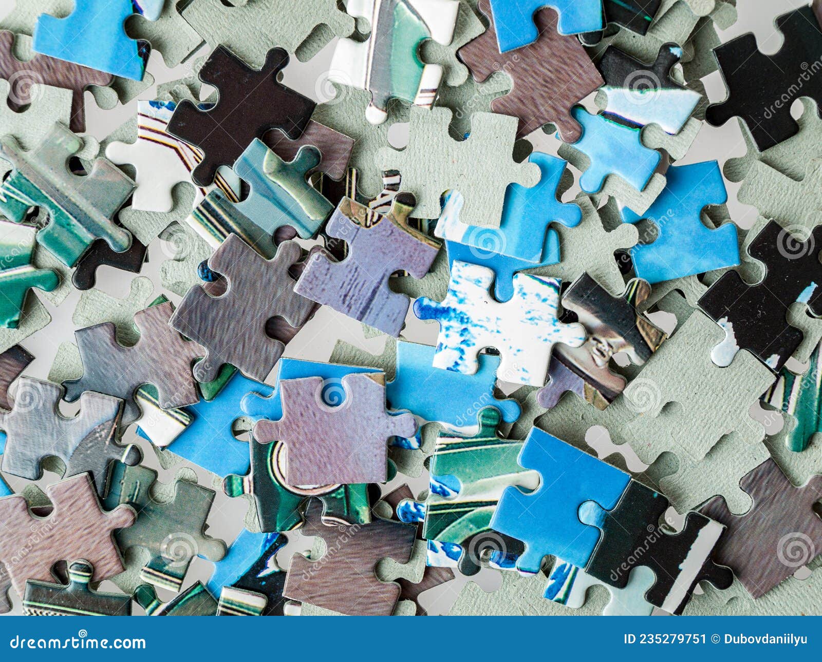 Scattered Details of the Puzzle Mosaic, Assembling a Picture from ...