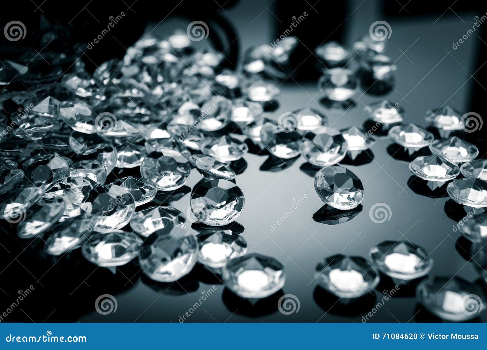 Scattered diamond stock photo. Image of commodity, crystalline - 71084620