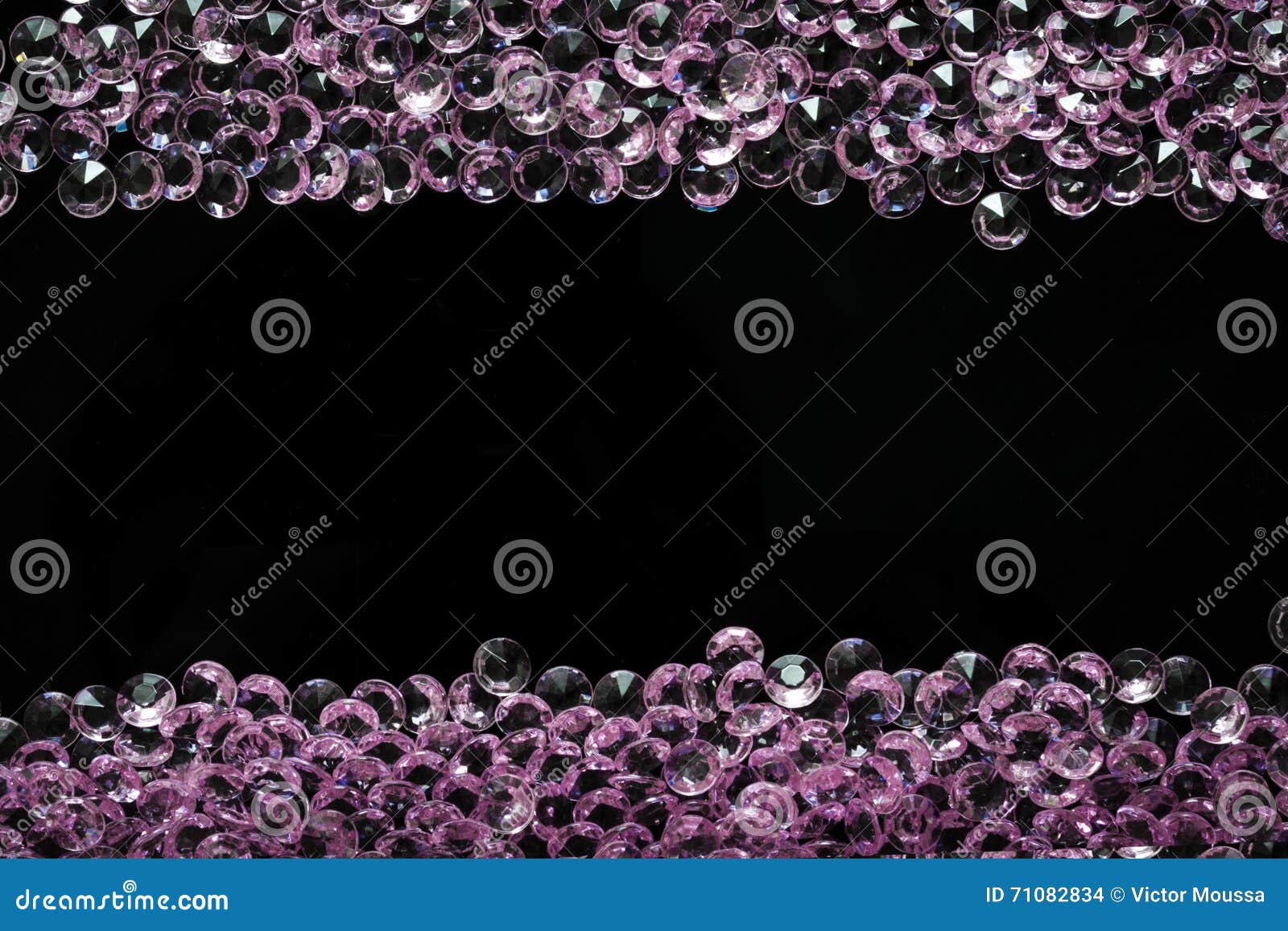 Scattered diamonds stock photo. Image of clear, pink - 71082834