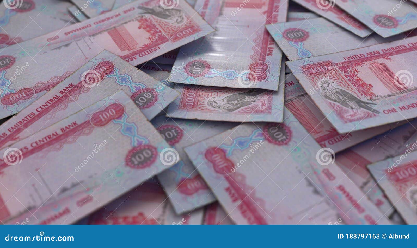 Scattered Dirham Banknote Pile Stock Illustration - Illustration of ...