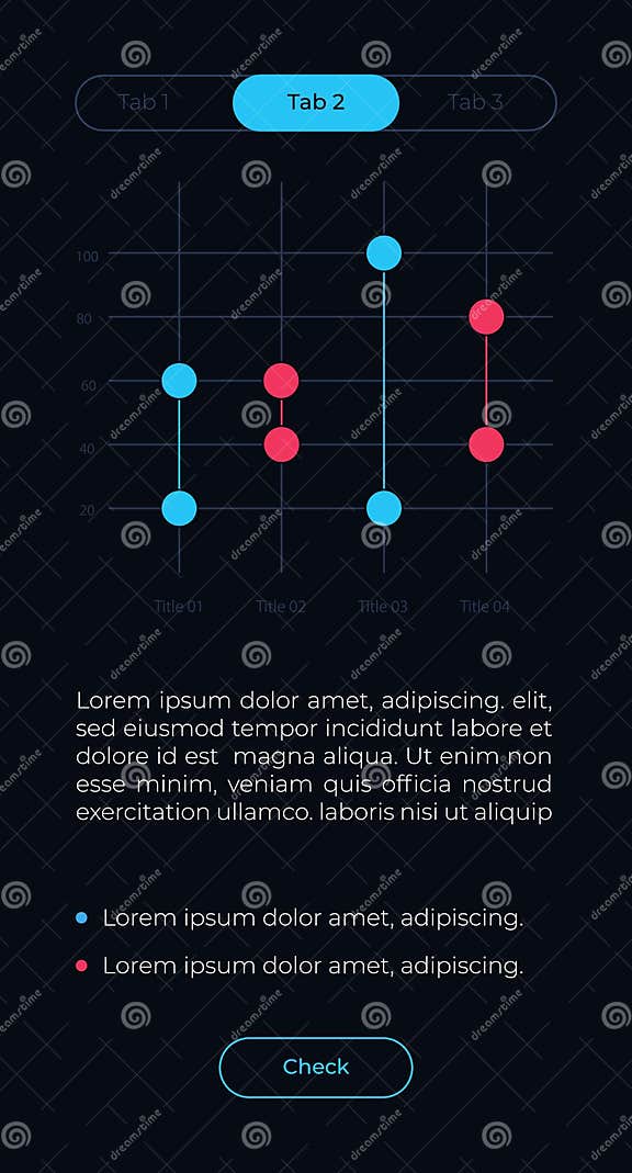 Scattered Dot Chart UI Element Template Stock Vector - Illustration of graph, dashboard: 262174773