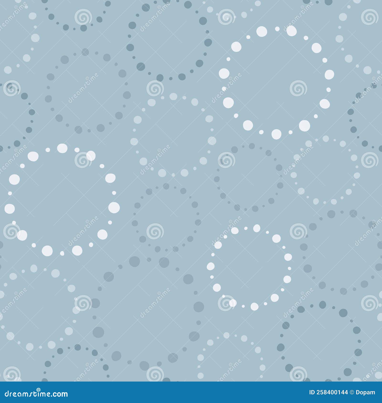 Scattered Dotted Rings. Gray Abstract Circles. Doodle Seamless Pattern ...