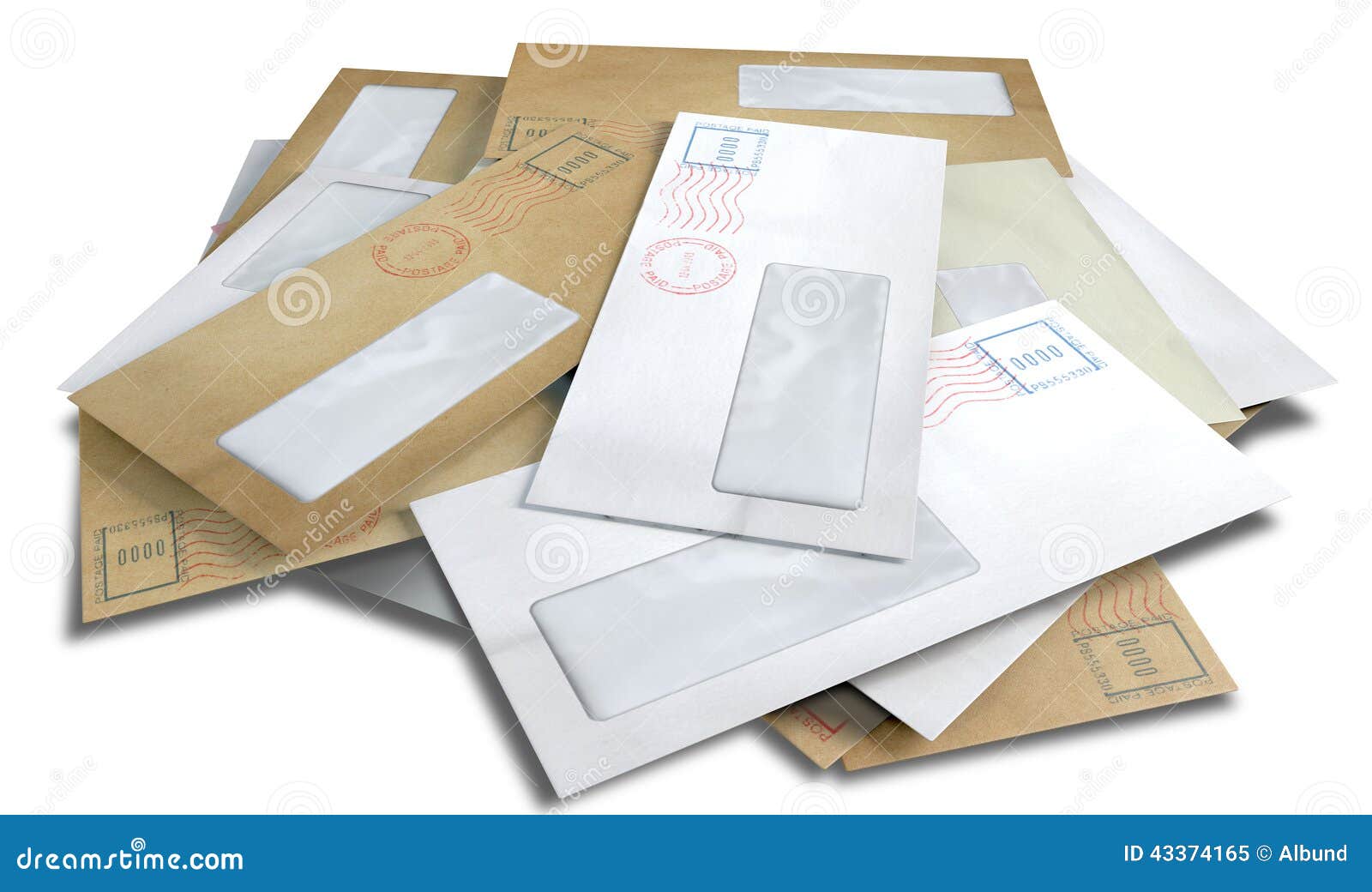 Scattered Envelopes stock image. Image of postal, letter - 43374165