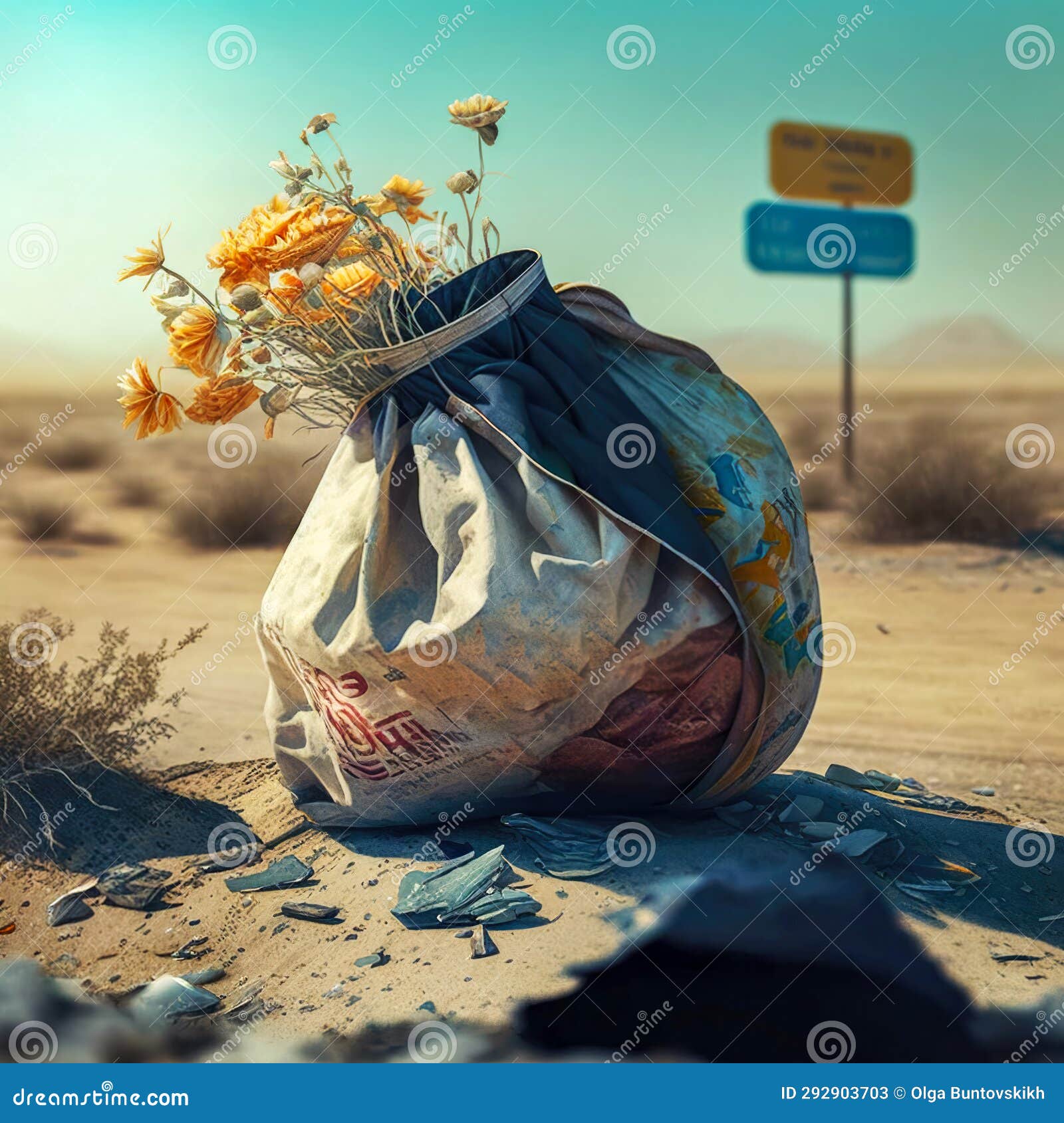 Scattered Garbage on the City Streets. Illustration of Environmental ...