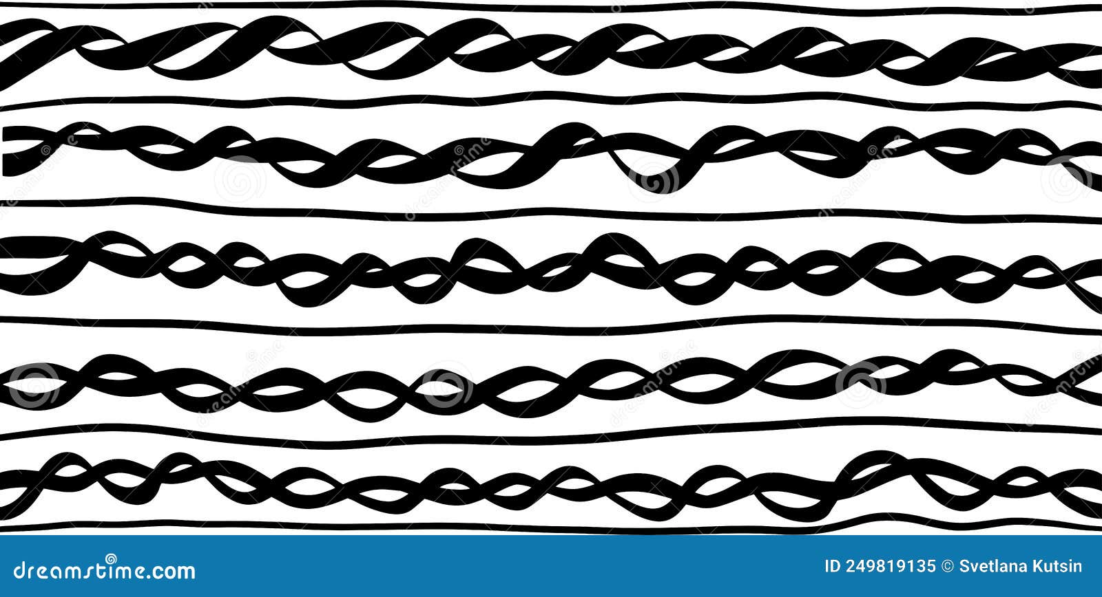 Scattered Geometric Line Shapes. Hand Drawn Doodle Elements. Abstract ...