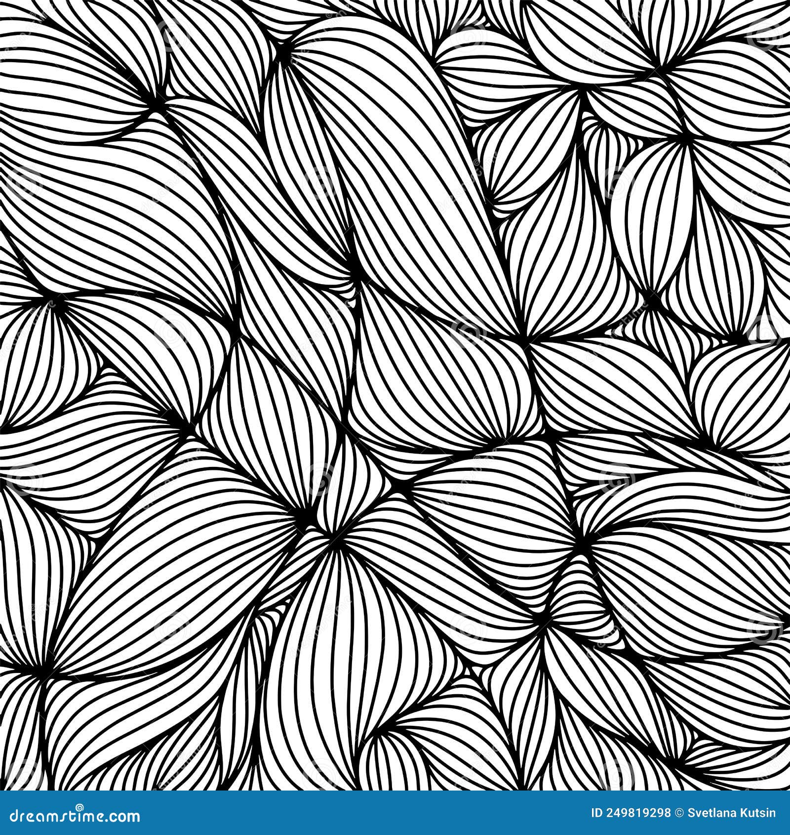 Scattered Geometric Line Shapes. Hand Drawn Doodle Elements. Abstract ...