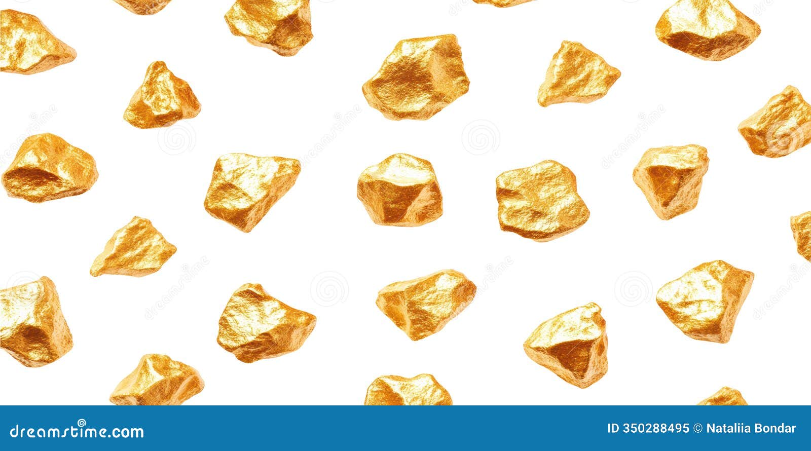 Scattered Golden Nuggets Isolated on Transparent Background Stock Image ...