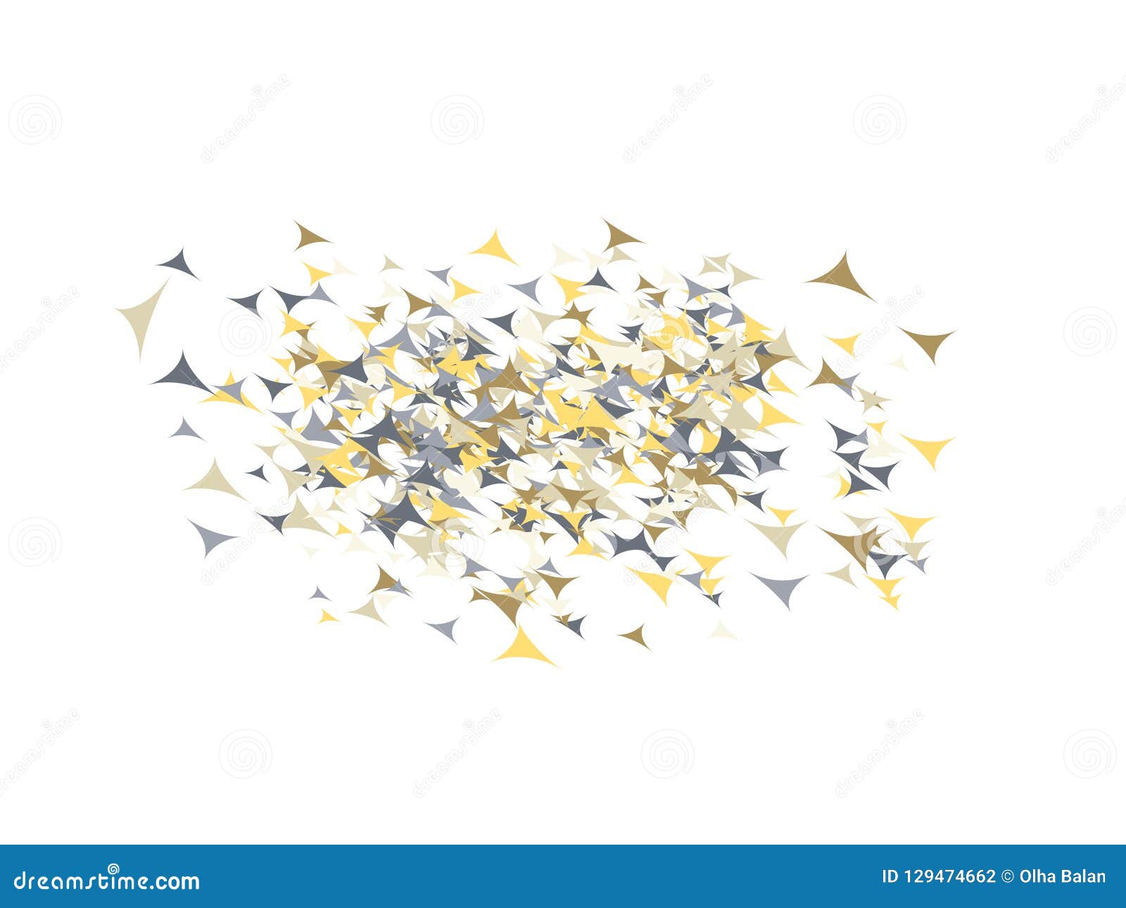 Triangles Confetti Backdrop Stock Vector - Illustration of drawn ...