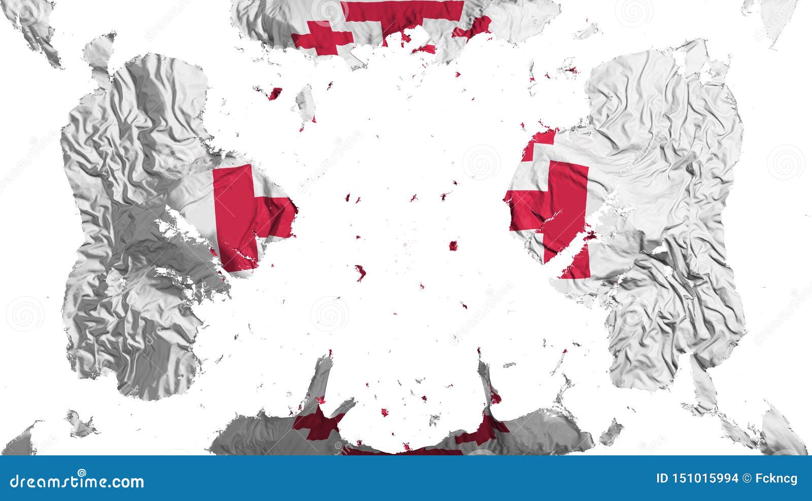 Scattered Jerusalem Cross Flag Stock Illustration - Illustration of ...