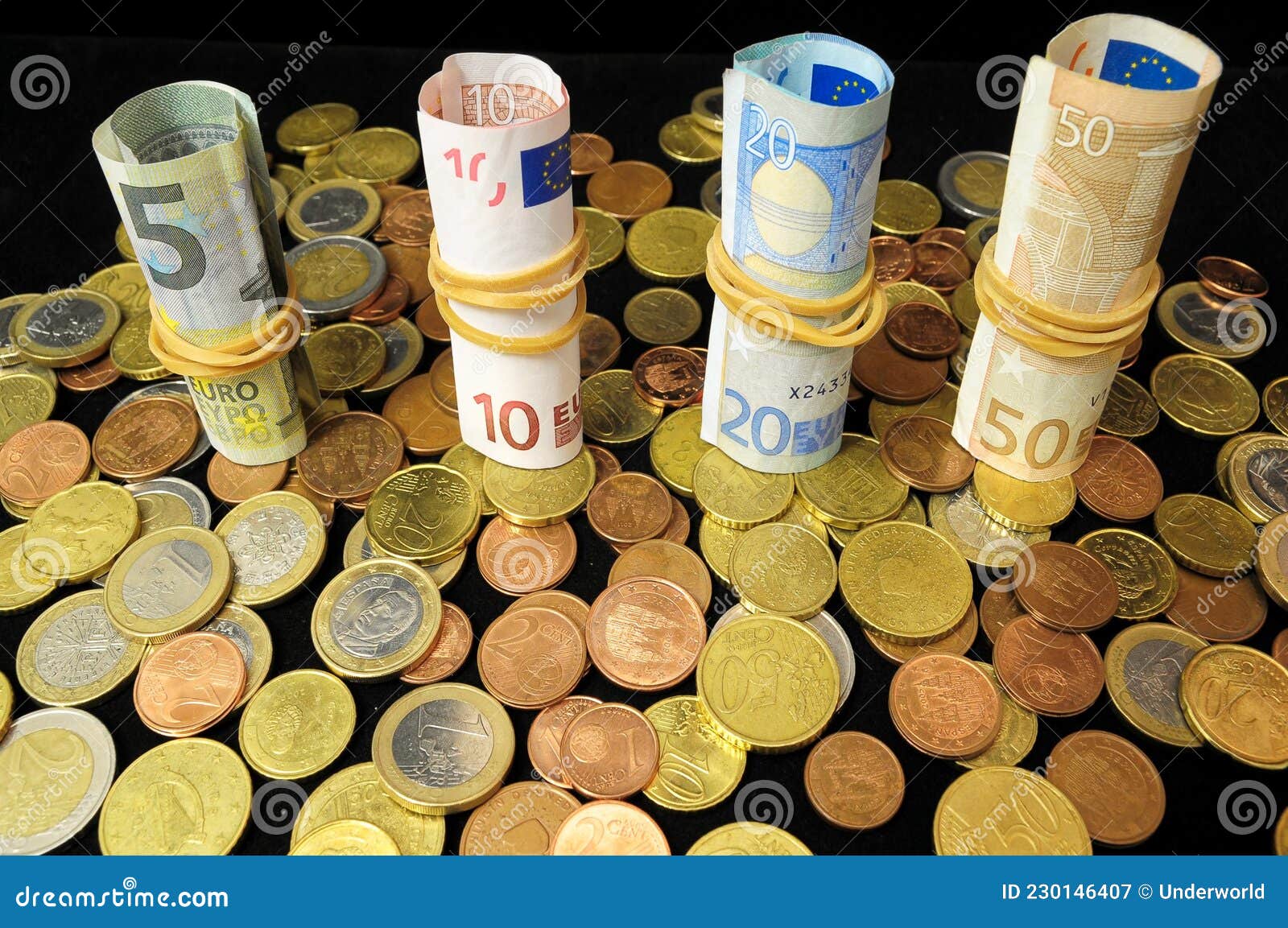 Scattered Money stock image. Image of currency, international - 230146407
