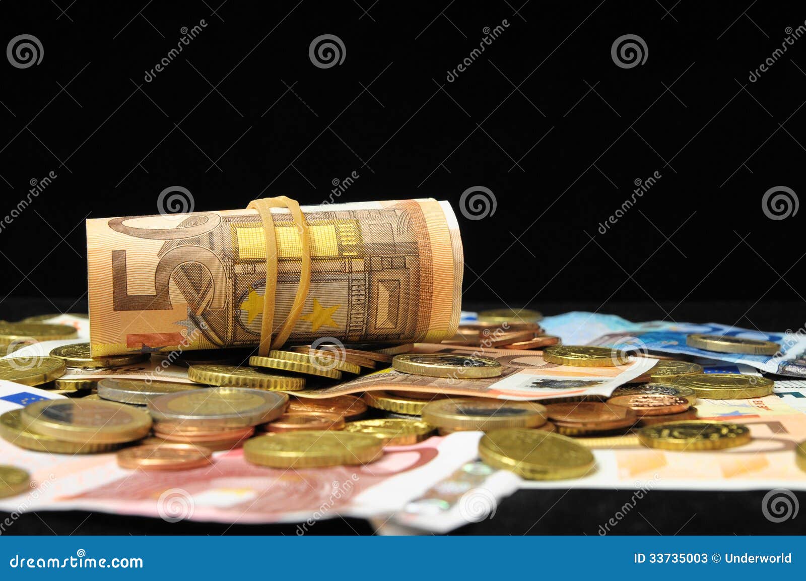 Scattered Money stock image. Image of currencies, gold - 33735003