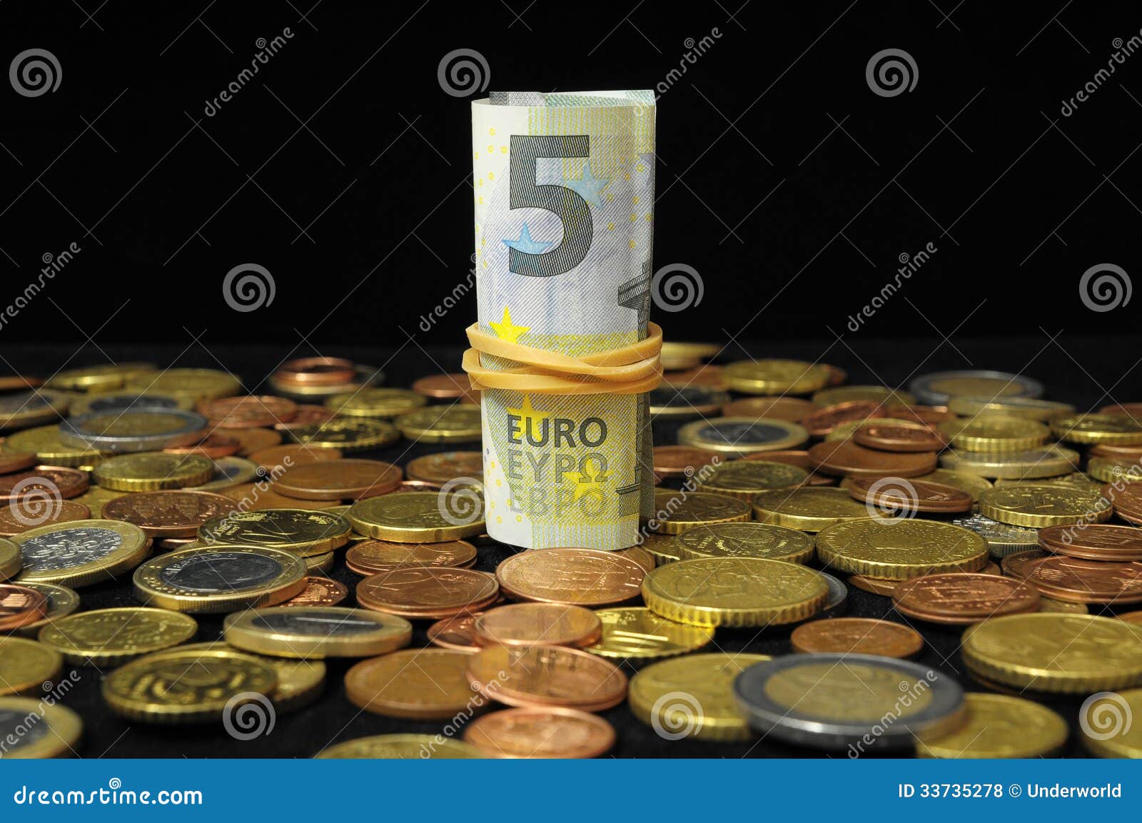 Scattered Money stock photo. Image of euro, currency - 33735278