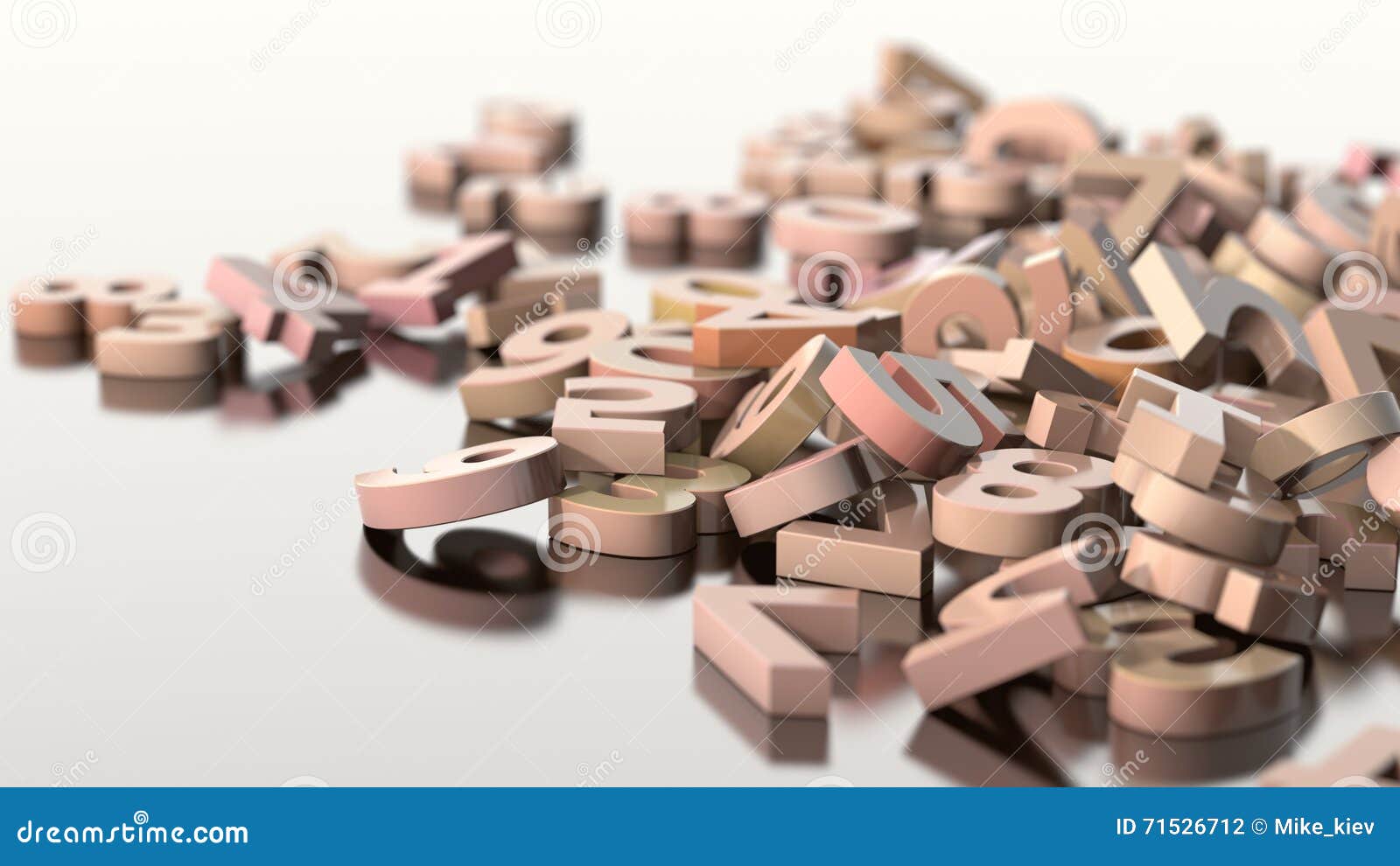 Scattered Numbers Wallpaper For Background Stock Photo | CartoonDealer ...