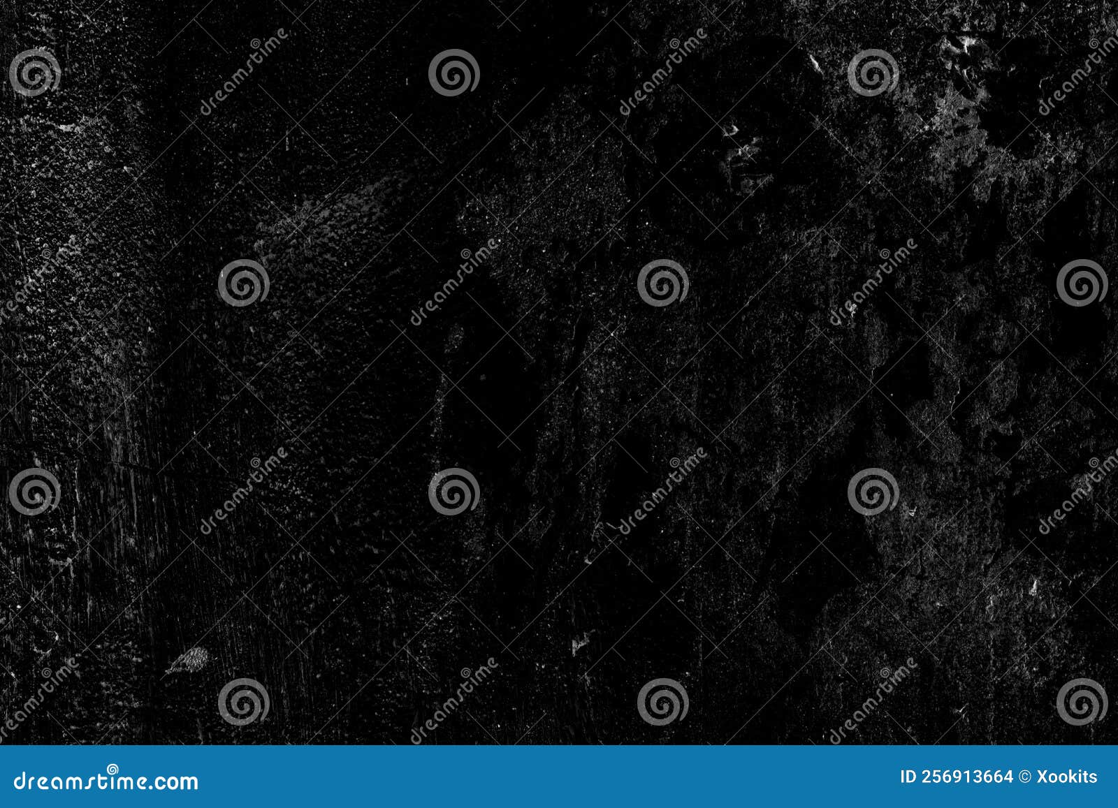 Scattered Old White Paint Shabby on the Black Wall Stock Photo - Image ...