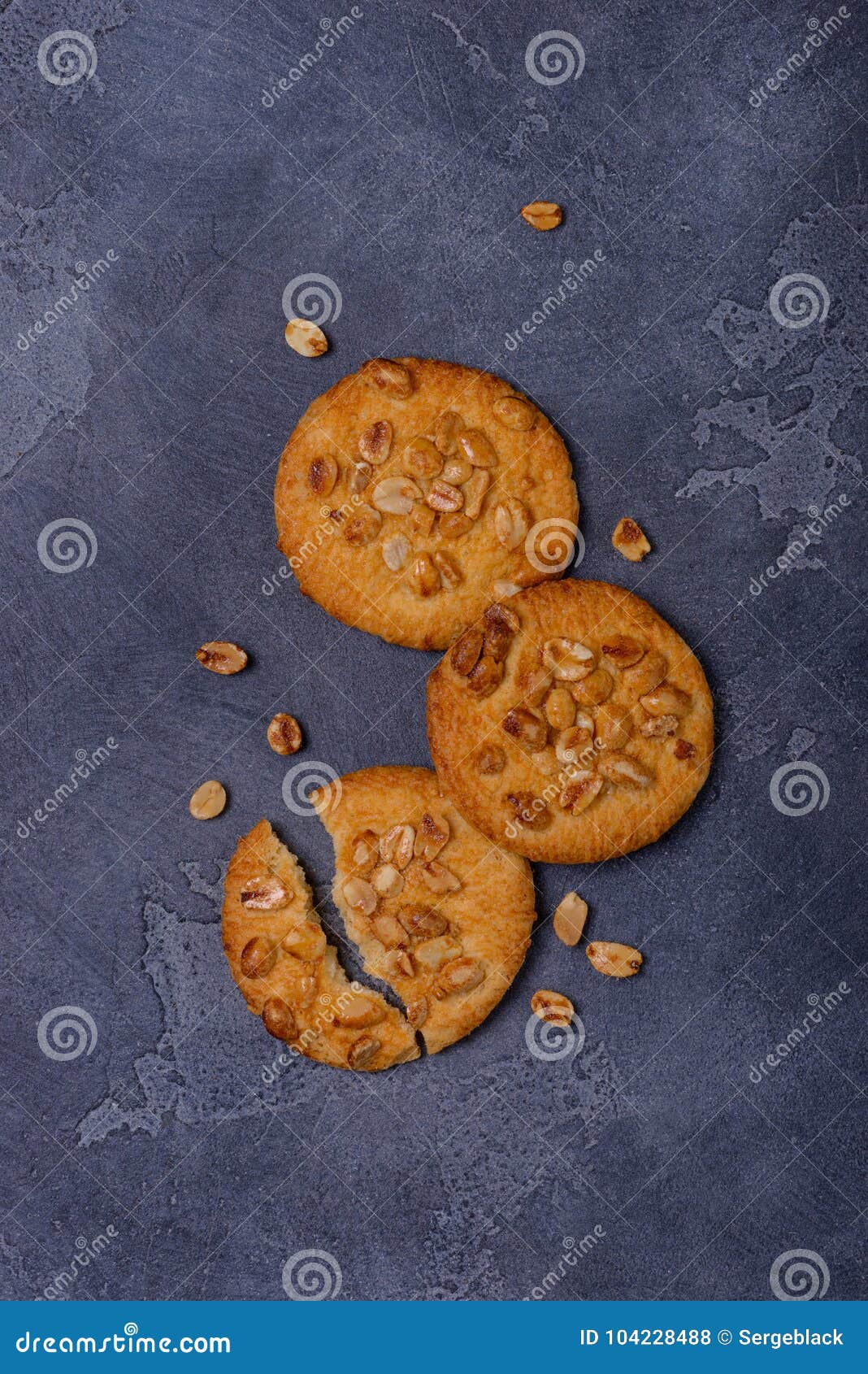 Scattered Peanuts on Dark Background Stock Photo - Image of protein ...