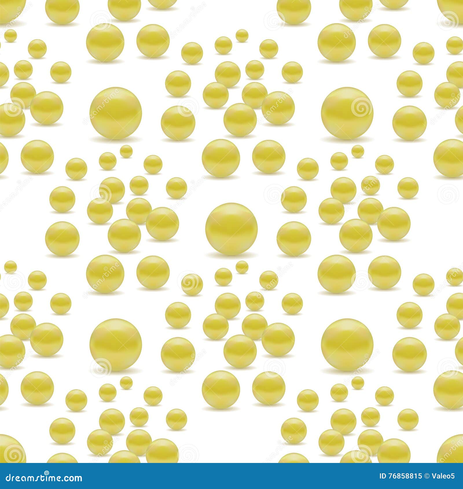 Scattered Pearls Seamless Background Stock Vector - Illustration of ...